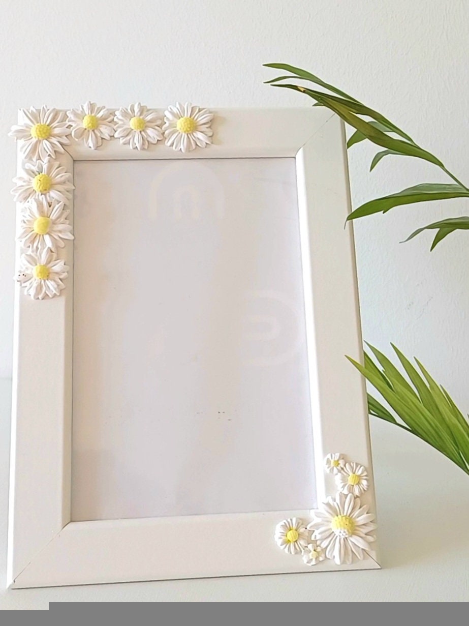 Daisy Motif Polymer Photo Frame - Etsy