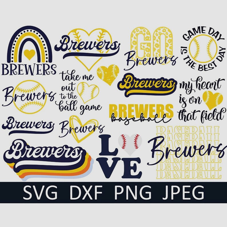 Brewers SVG Bundle, Brewers PNG Bundle, Digital Download, Cut File ...