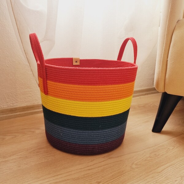 Cotton Rope Basket - Etsy