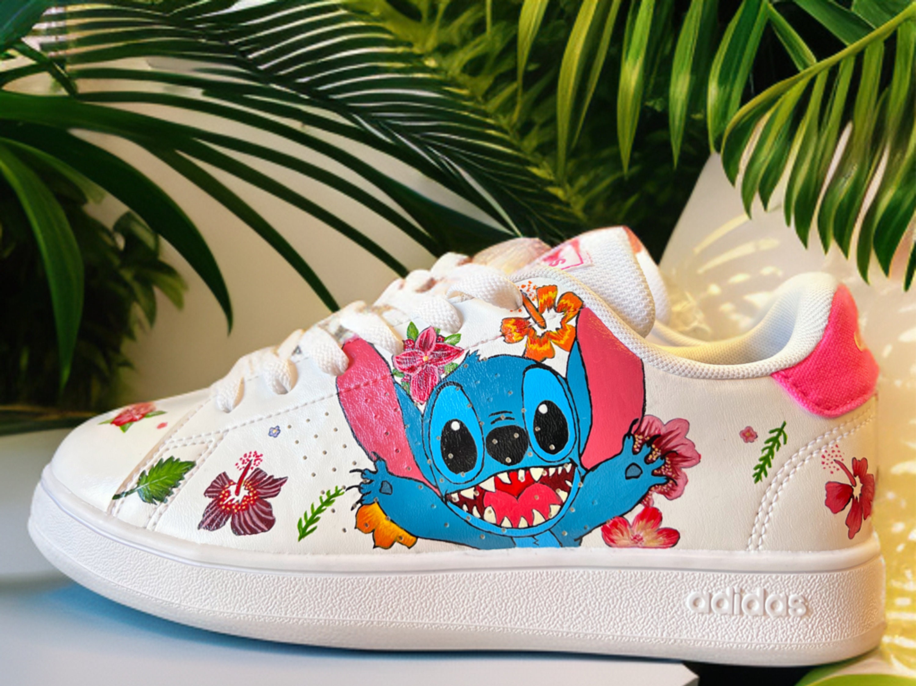 Lilo & Stitch Custom Sneakers- Stitch Painted Sneakers- Adult and Kid ...