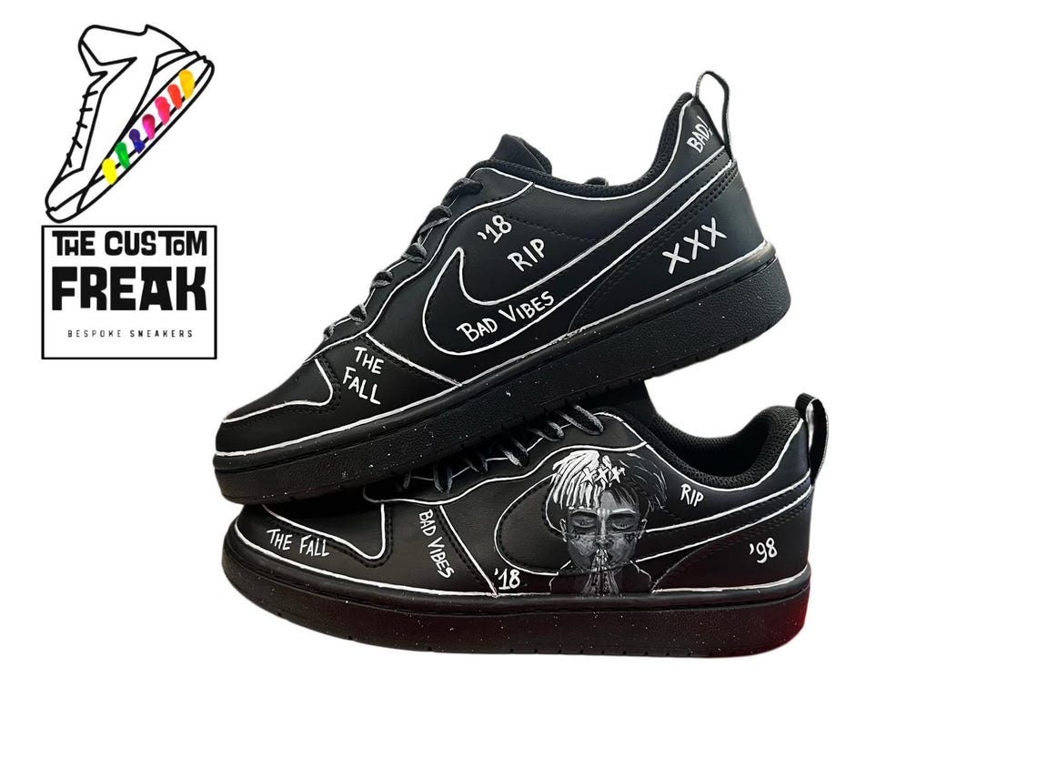 Xxxtentacion Custom Nike Sneakers/ Hand Painted Nike Sneakers ...