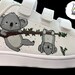 Koalas Custom Sneakers / Waterproof Hand Painted Sneakers / Animal ...
