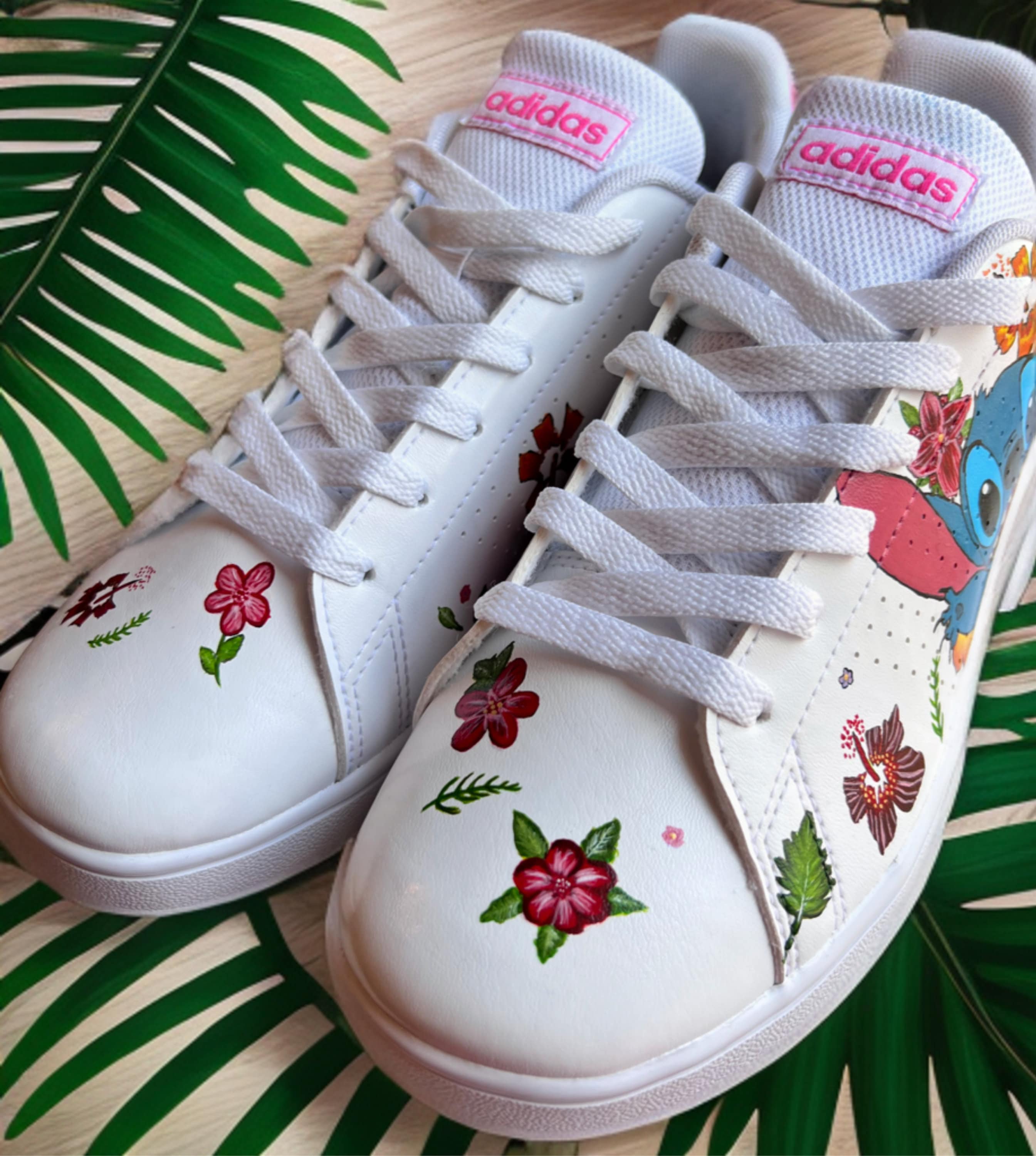 Lilo & Stitch Custom Sneakers- Stitch Painted Sneakers- Adult and Kid ...