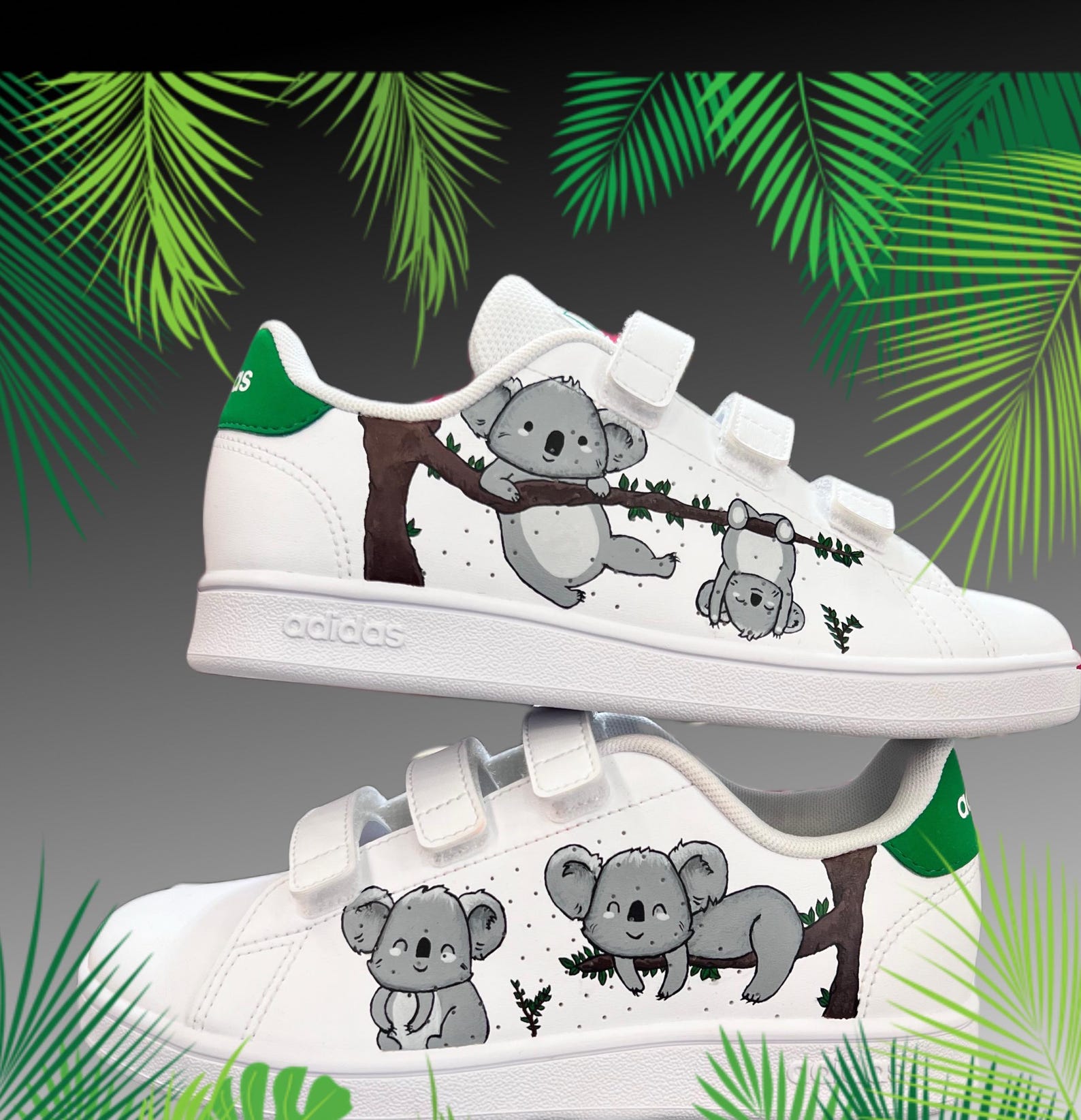 Koalas Custom Sneakers / Waterproof Hand Painted Sneakers / Animal ...