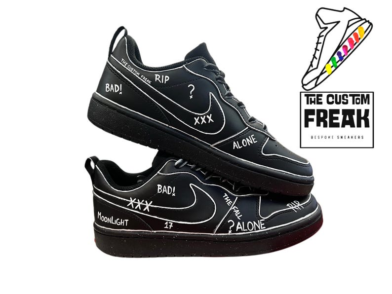 Xxxtentacion Custom Nike Sneakers/ Hand Painted Nike Sneakers ...