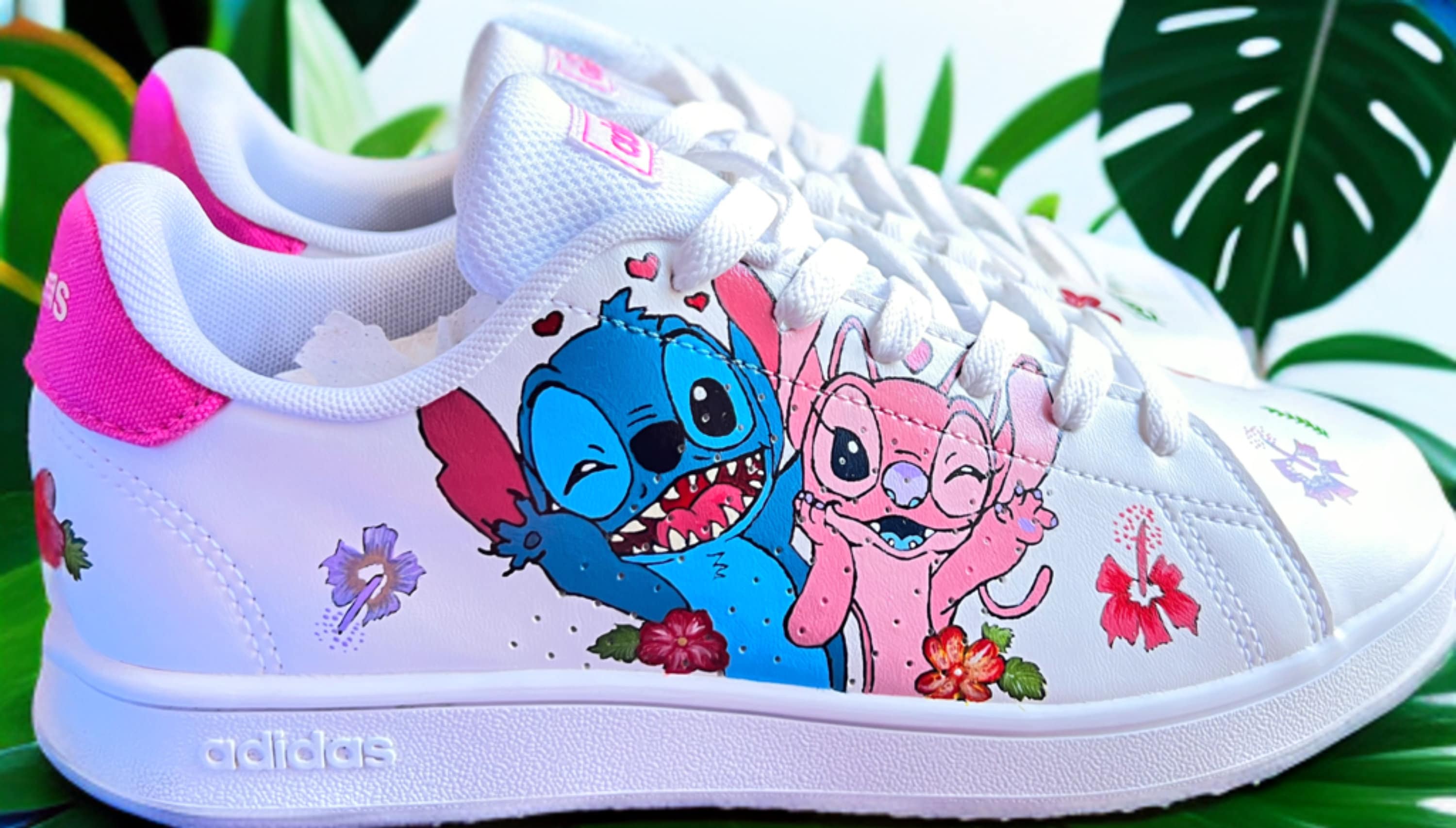 Lilo & Stitch Custom Sneakers- Stitch Painted Sneakers- Adult and Kid ...