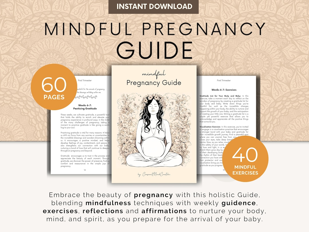 Mindful Pregnancy Guide | Healthy Pregnancy Tips & Reflections | Mindfulness Techniques and ...