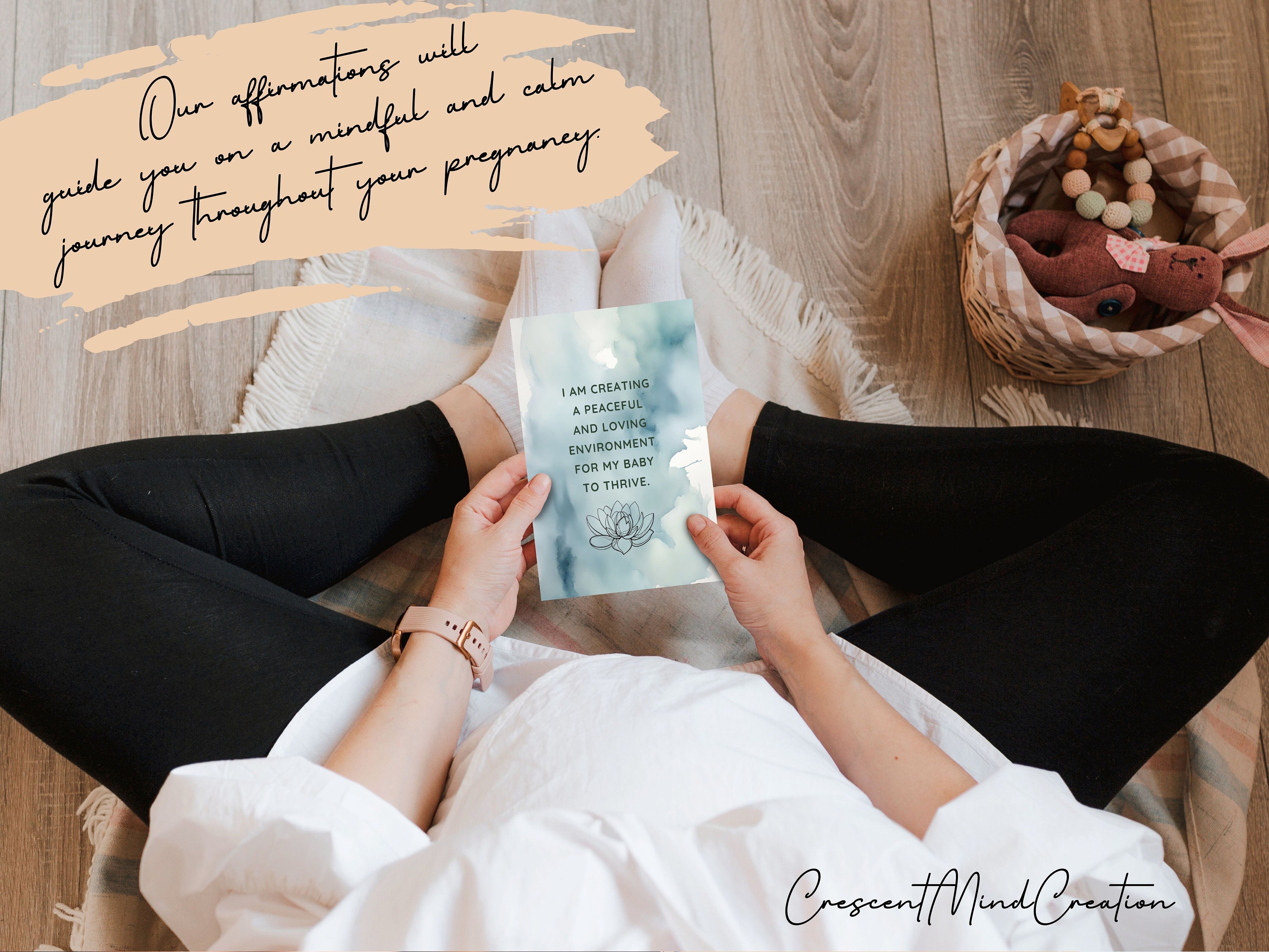 30 Pregnancy Affirmation Cards Printable Empowering Quotes for ...