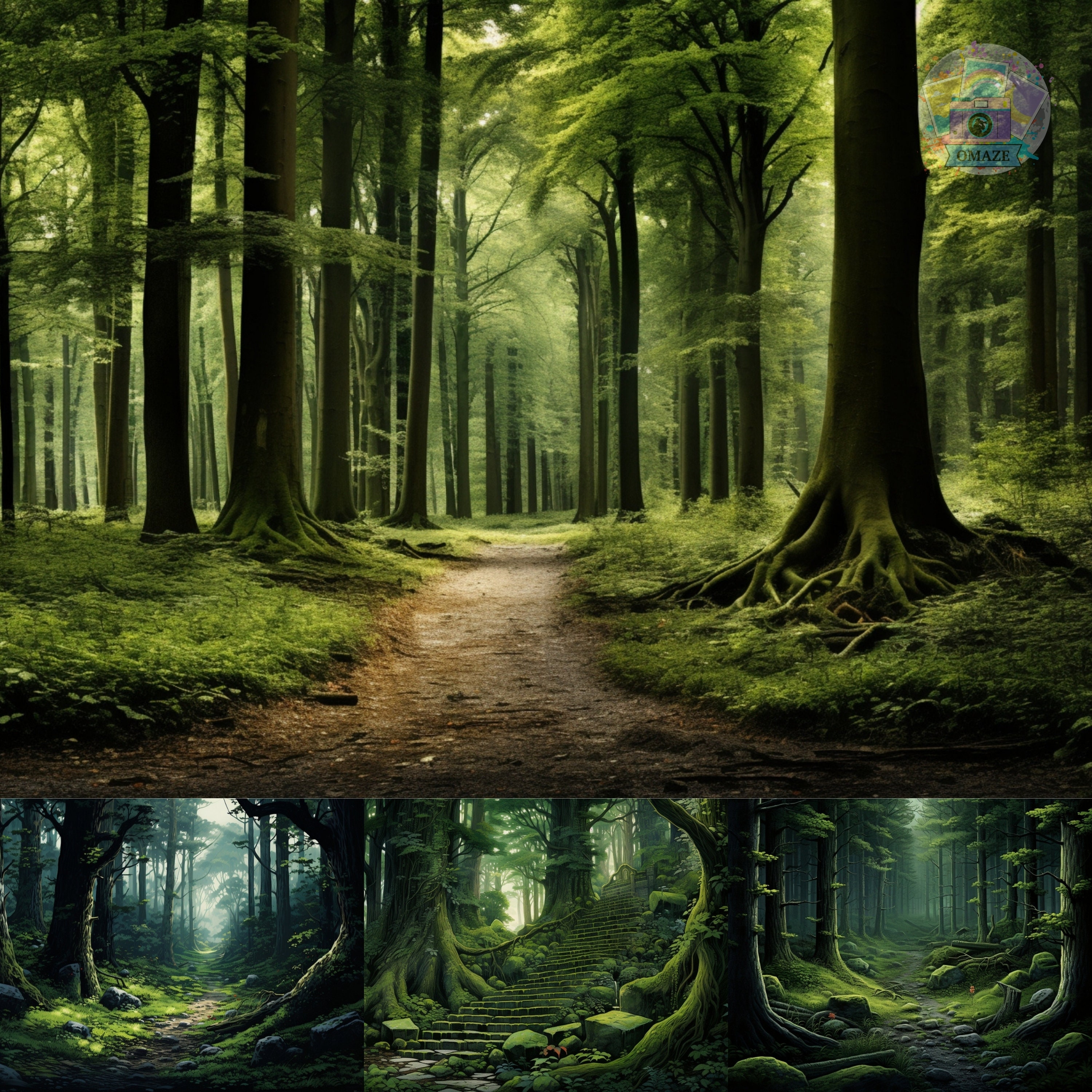 51 Deep Forest Digital Backdrops for Creative Composite Images ...