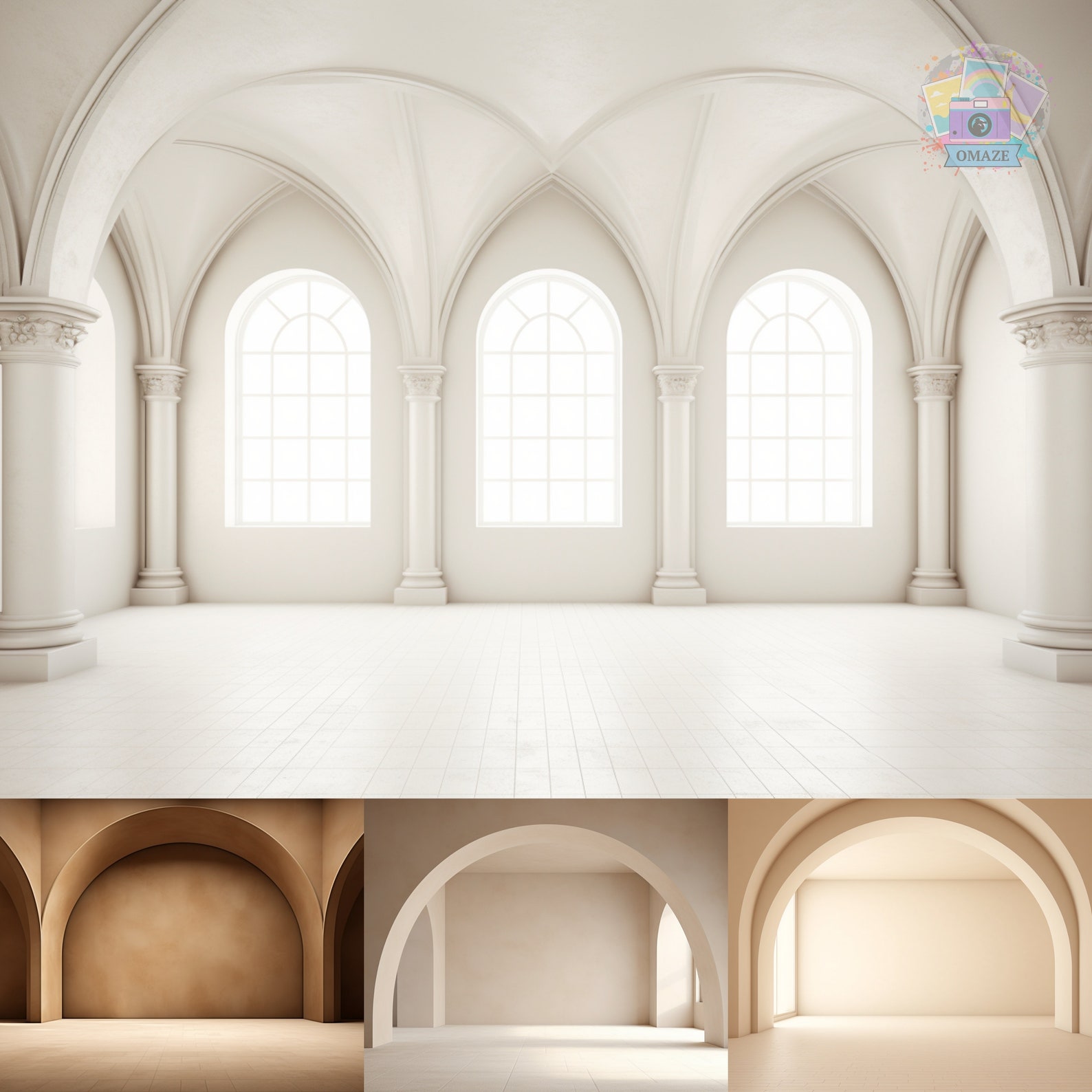 50 Minimal Arches Bundle Digital Backdrops, Arch Background, Maternity ...