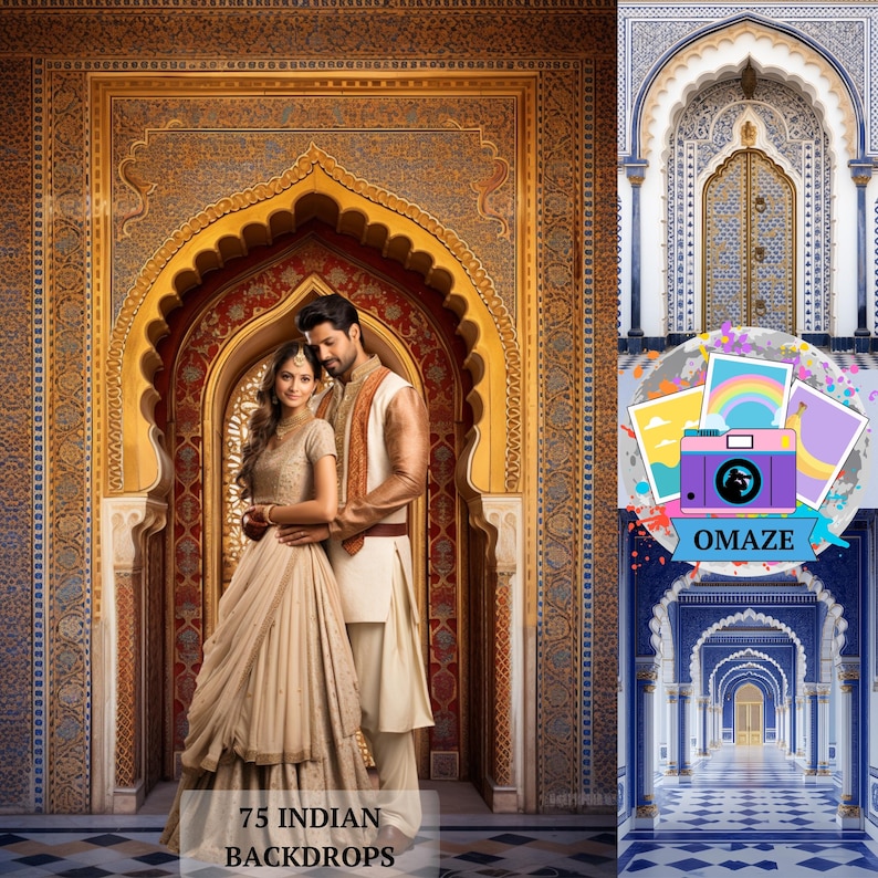 75 Indian Door Digital Backdrops – Haldi, Mehendi & Indian Wedding ...