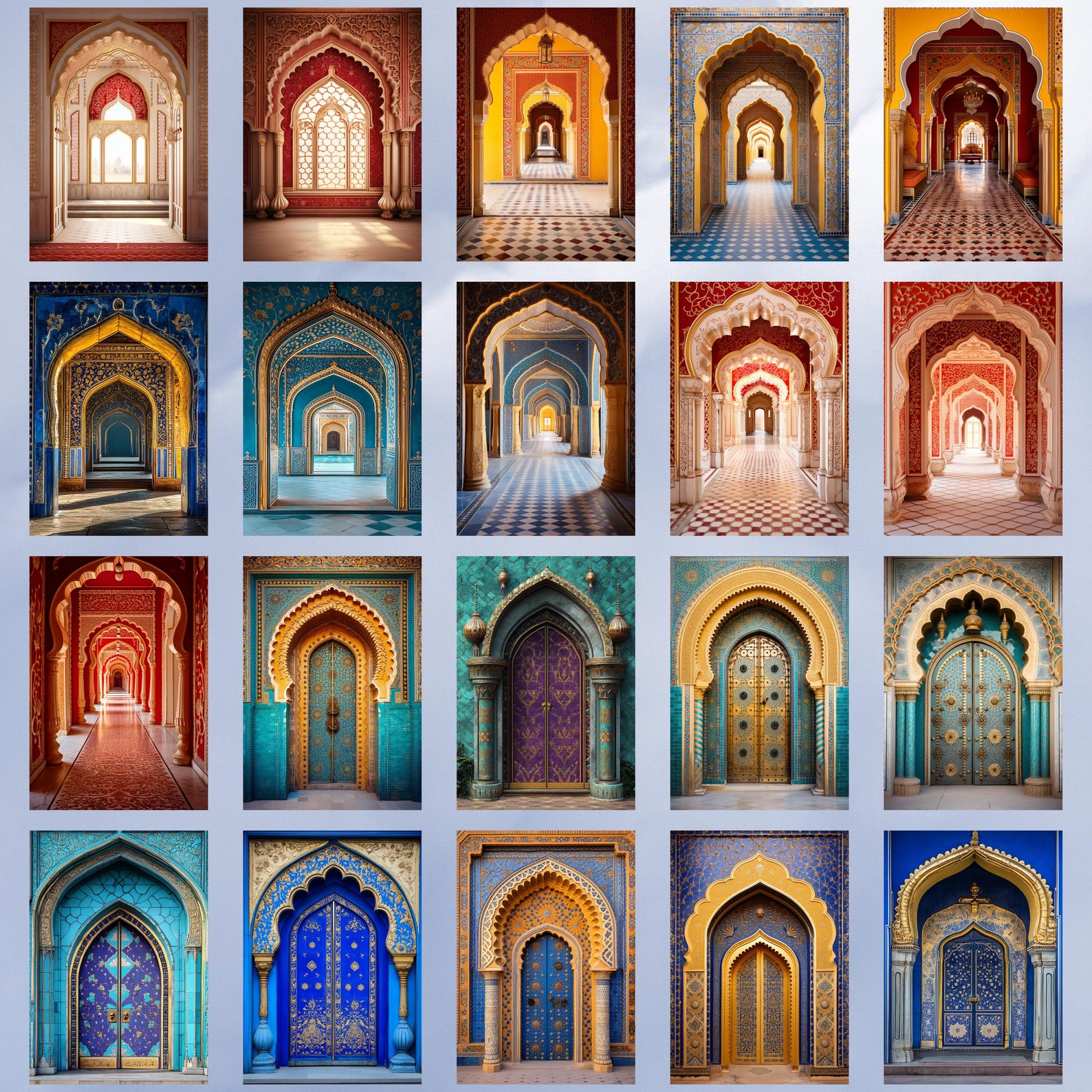 75 Indian Door Digital Backdrops – Haldi, Mehendi & Indian Wedding ...