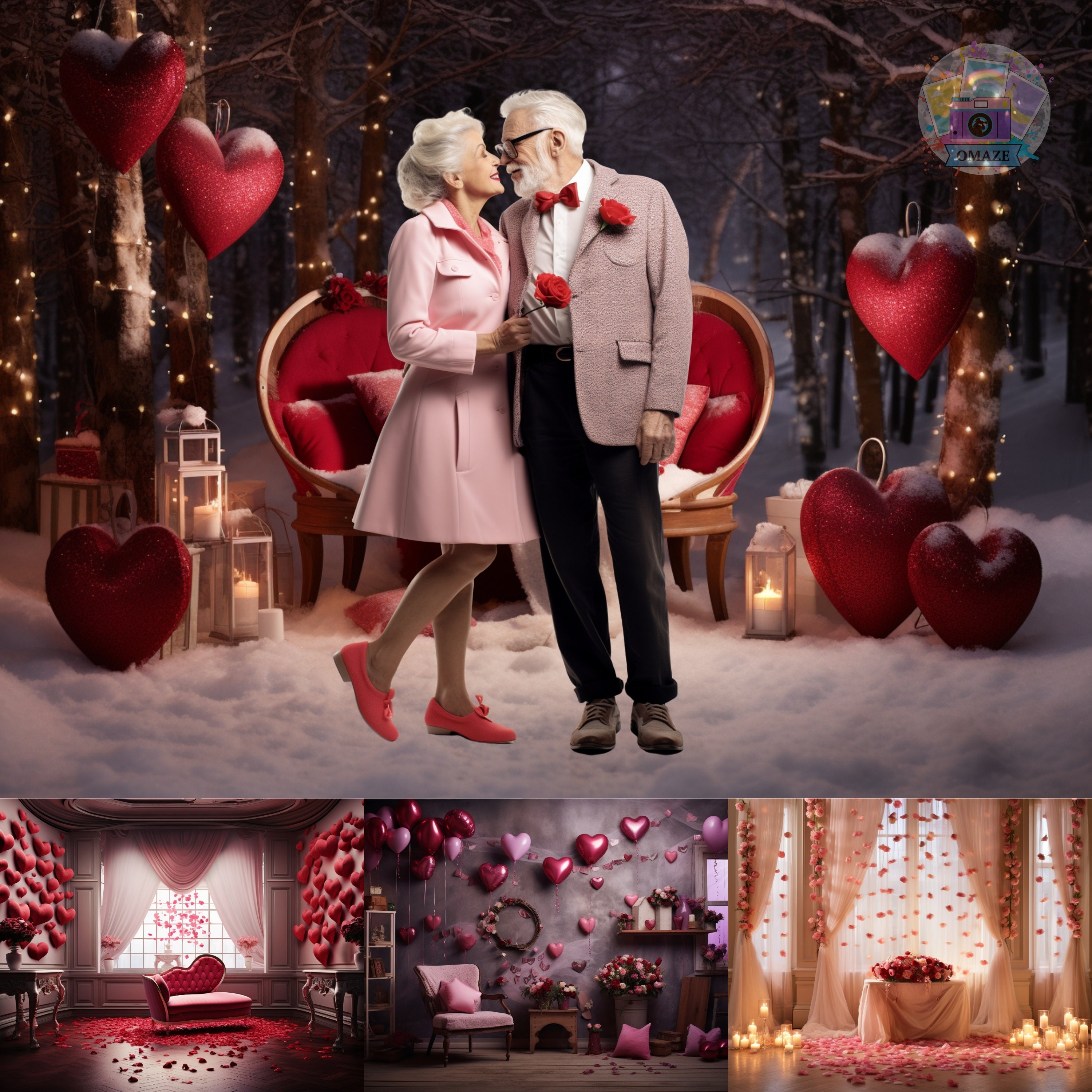 75 Valentine's Day Backdrops – Romantic Photography Overlays for ...