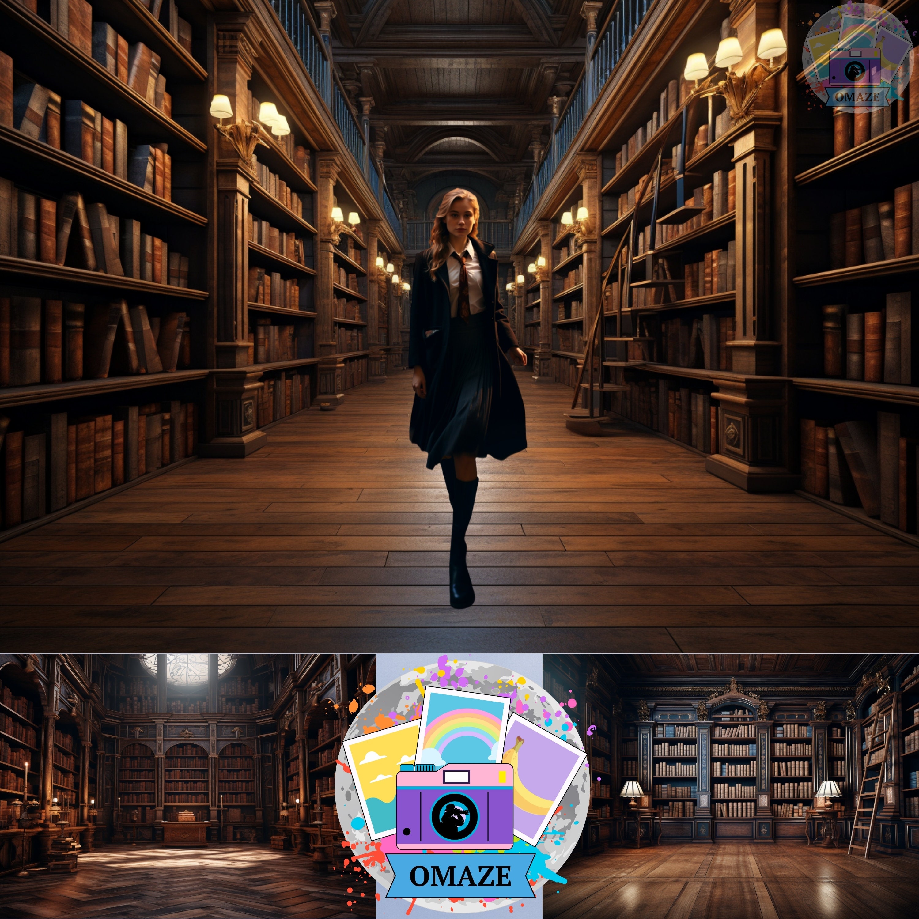 80 Vintage Library Backdrop Set, Vintage Library, Digital Background ...