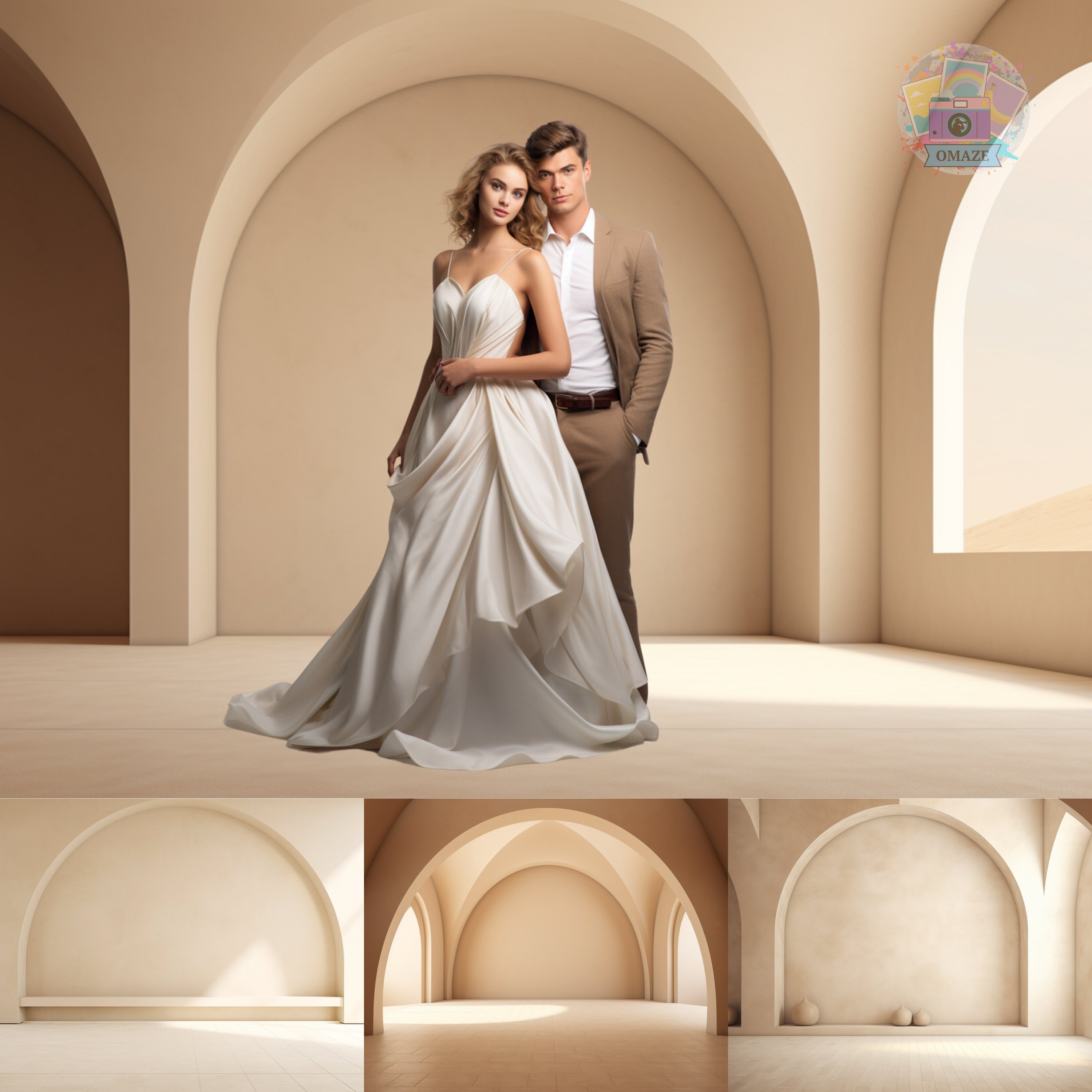 50 Minimal Arches Bundle Digital Backdrops, Arch Background, Maternity ...