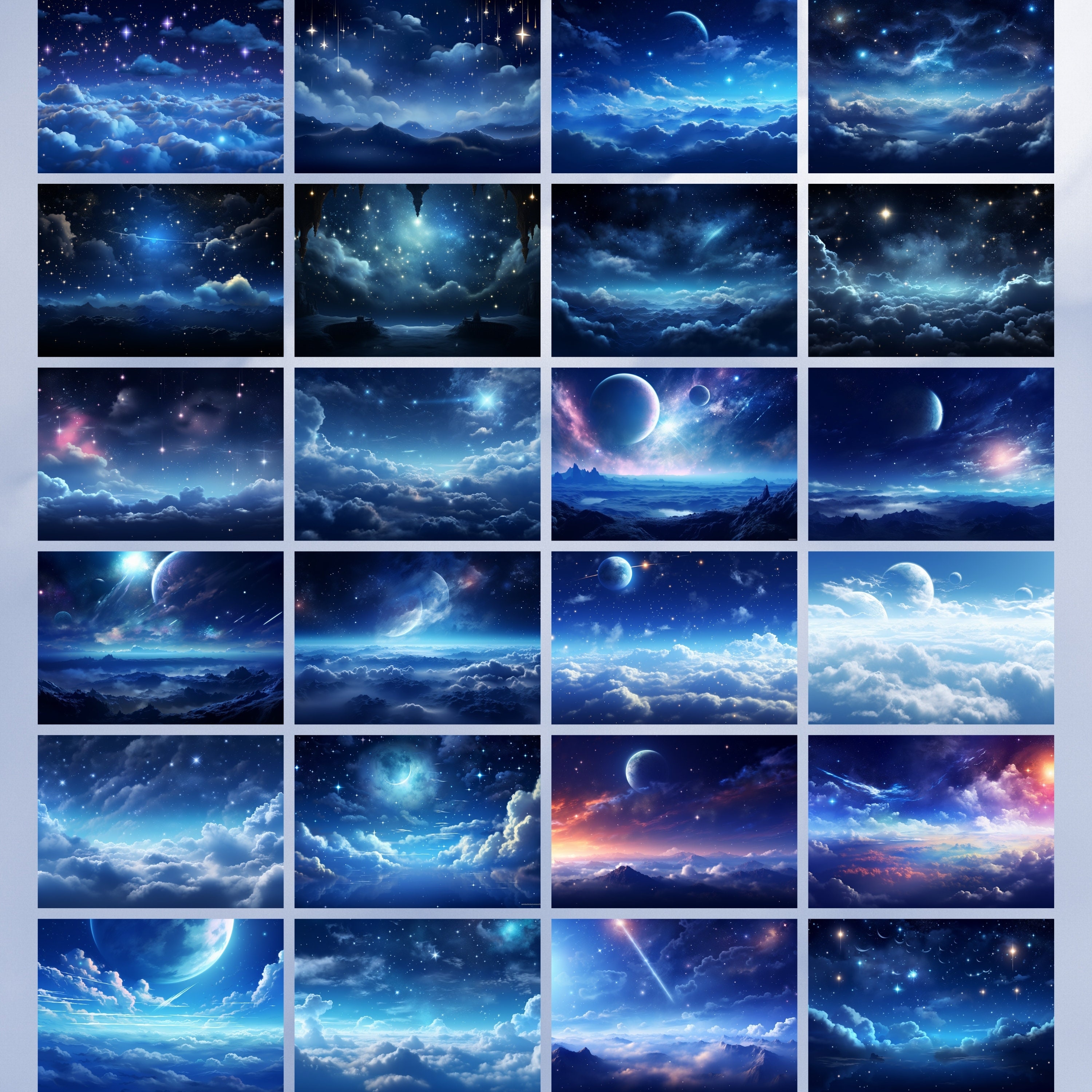 55 Sky Overlays Clouds Backdrops Celestial Dreamscape Realistic Sky ...