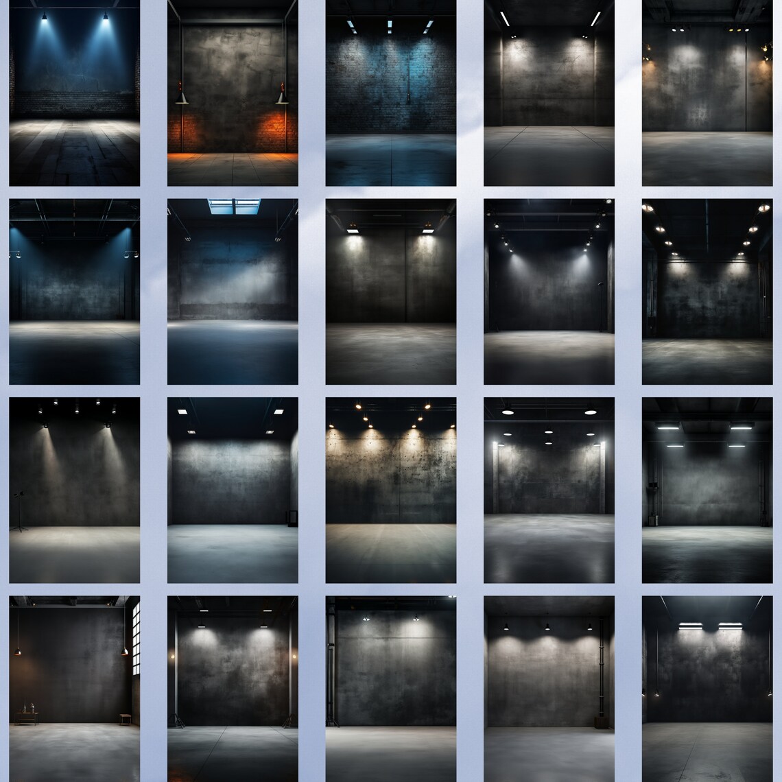 120 Dark Studio Maternity Digital Backdrops Dark Showroom Spotlight ...