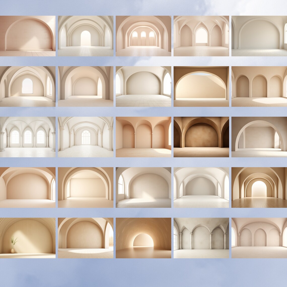 50 Minimal Arches Bundle Digital Backdrops, Arch Background, Maternity ...