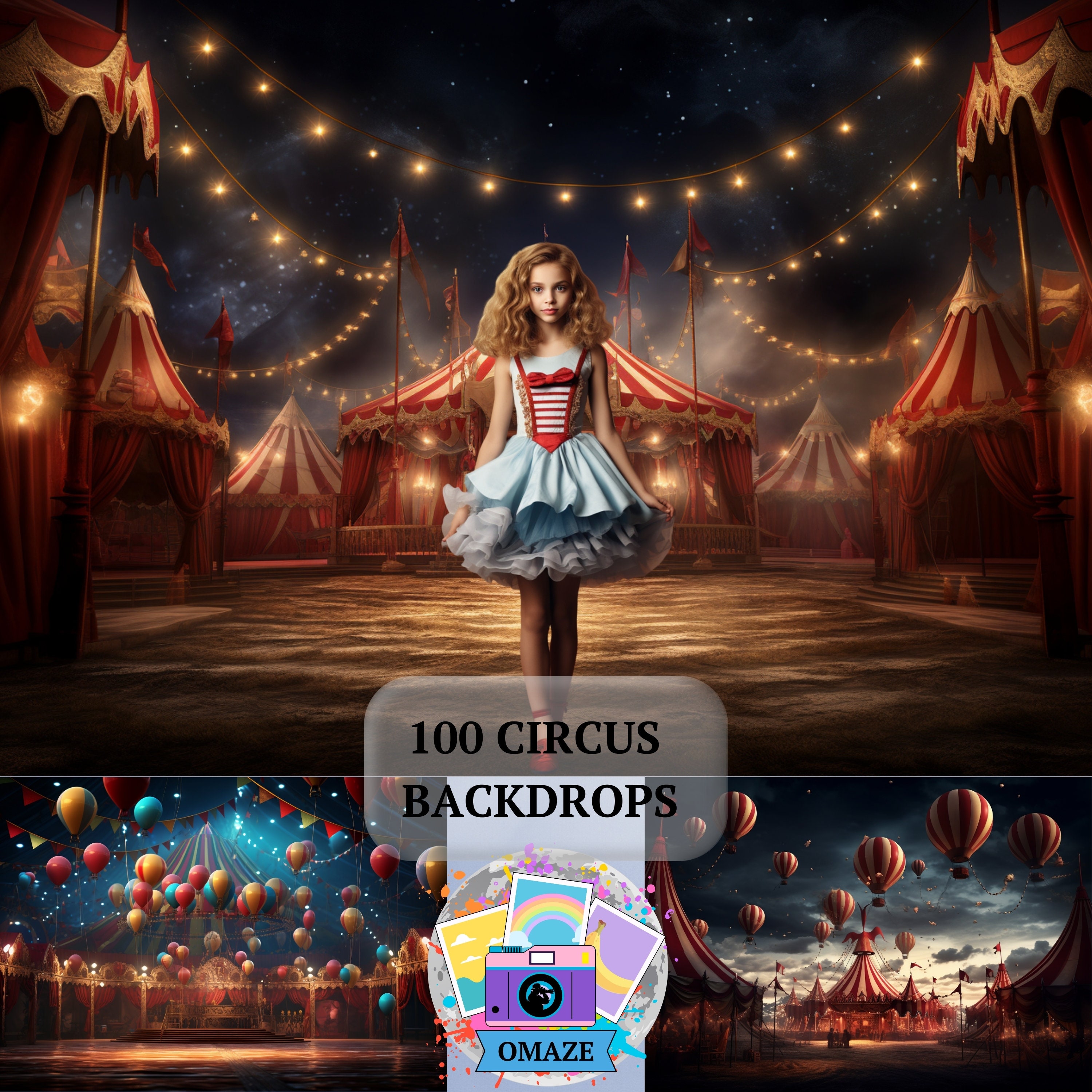 100 Circus Backdrop for Photo Editing, Circus Stage Backdrop, Circus ...