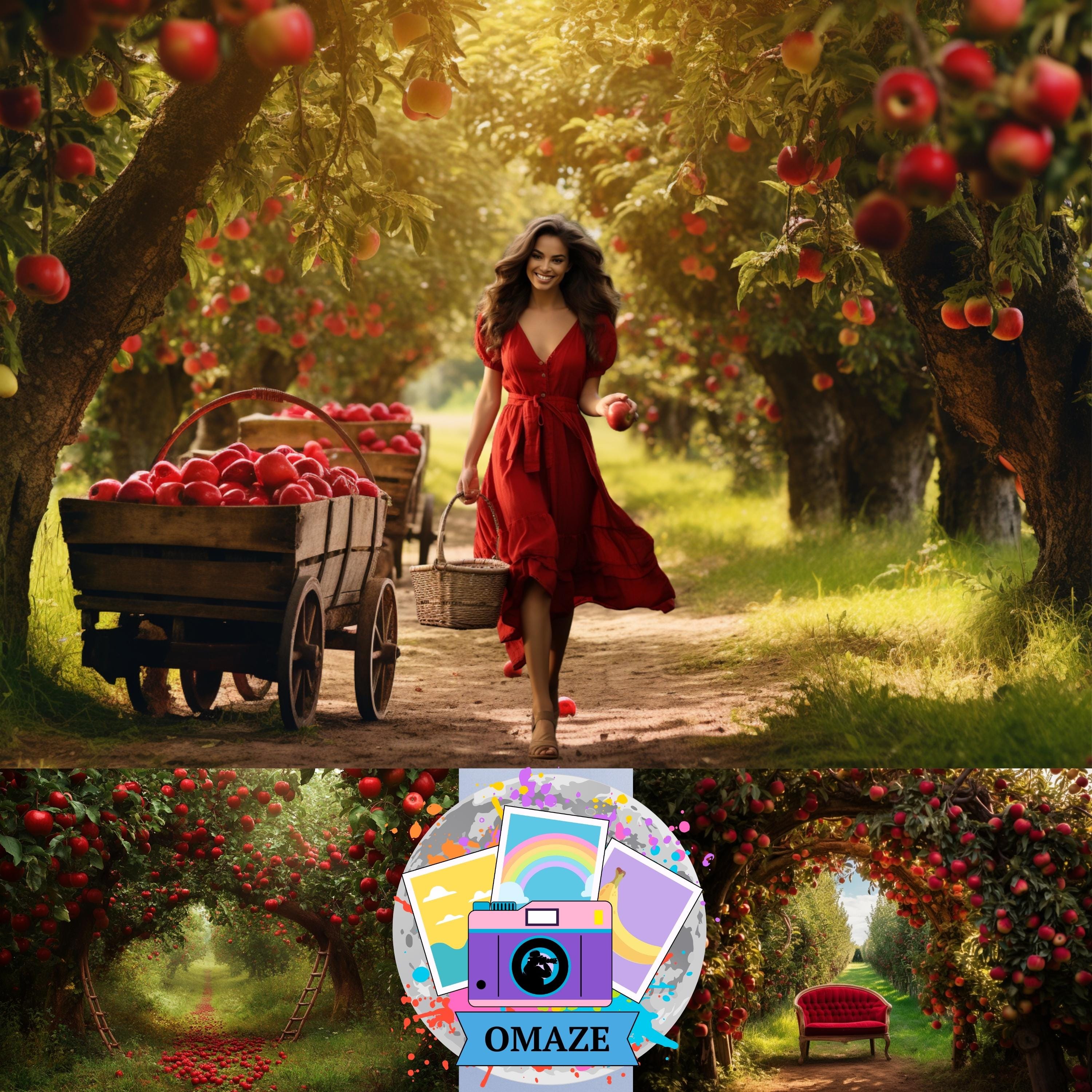 45 Apple Orchard Digital Background, Photography Composite, Backdrop ...