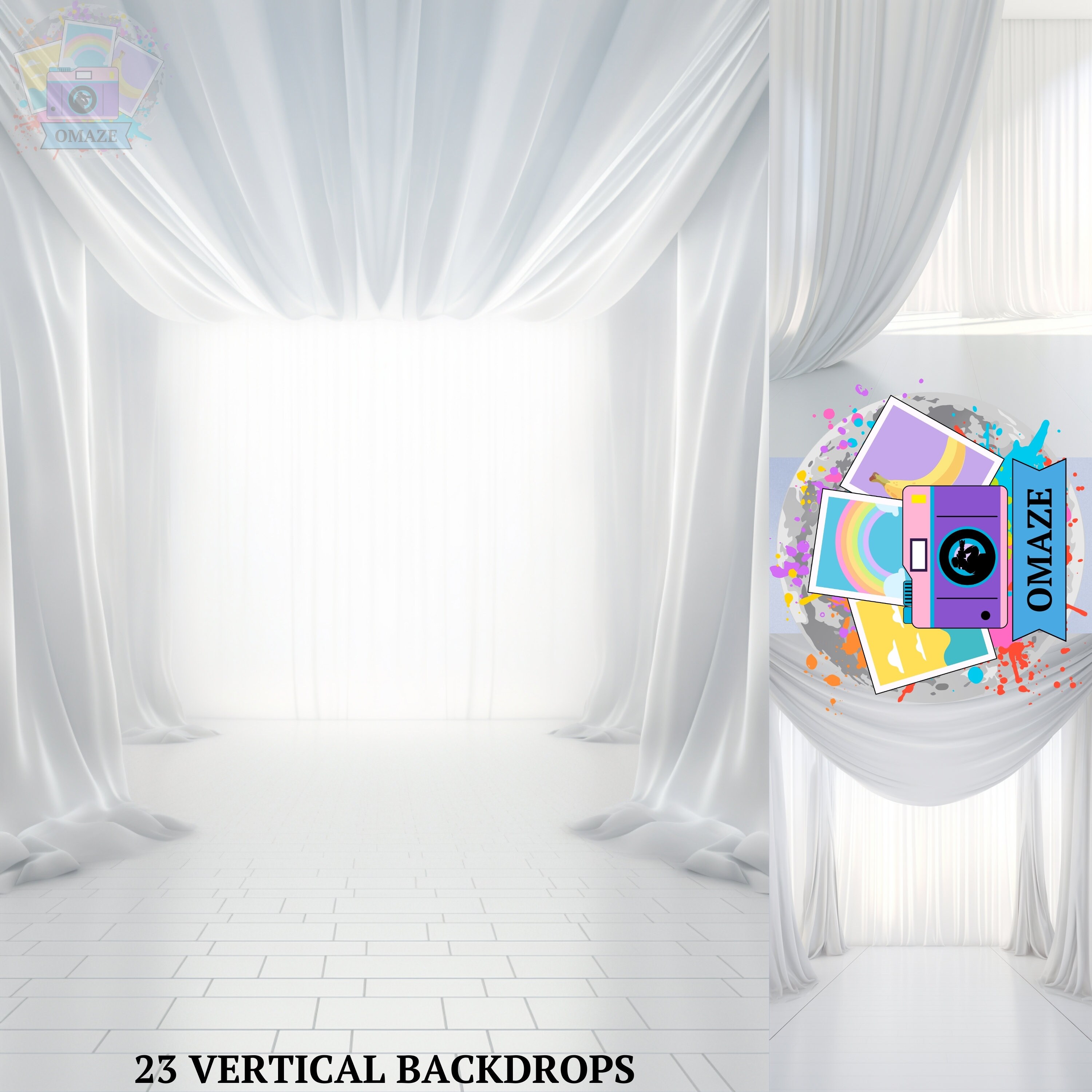 43 White Transparent Curtain Backdrops Set Breathtaking White Dreamy ...