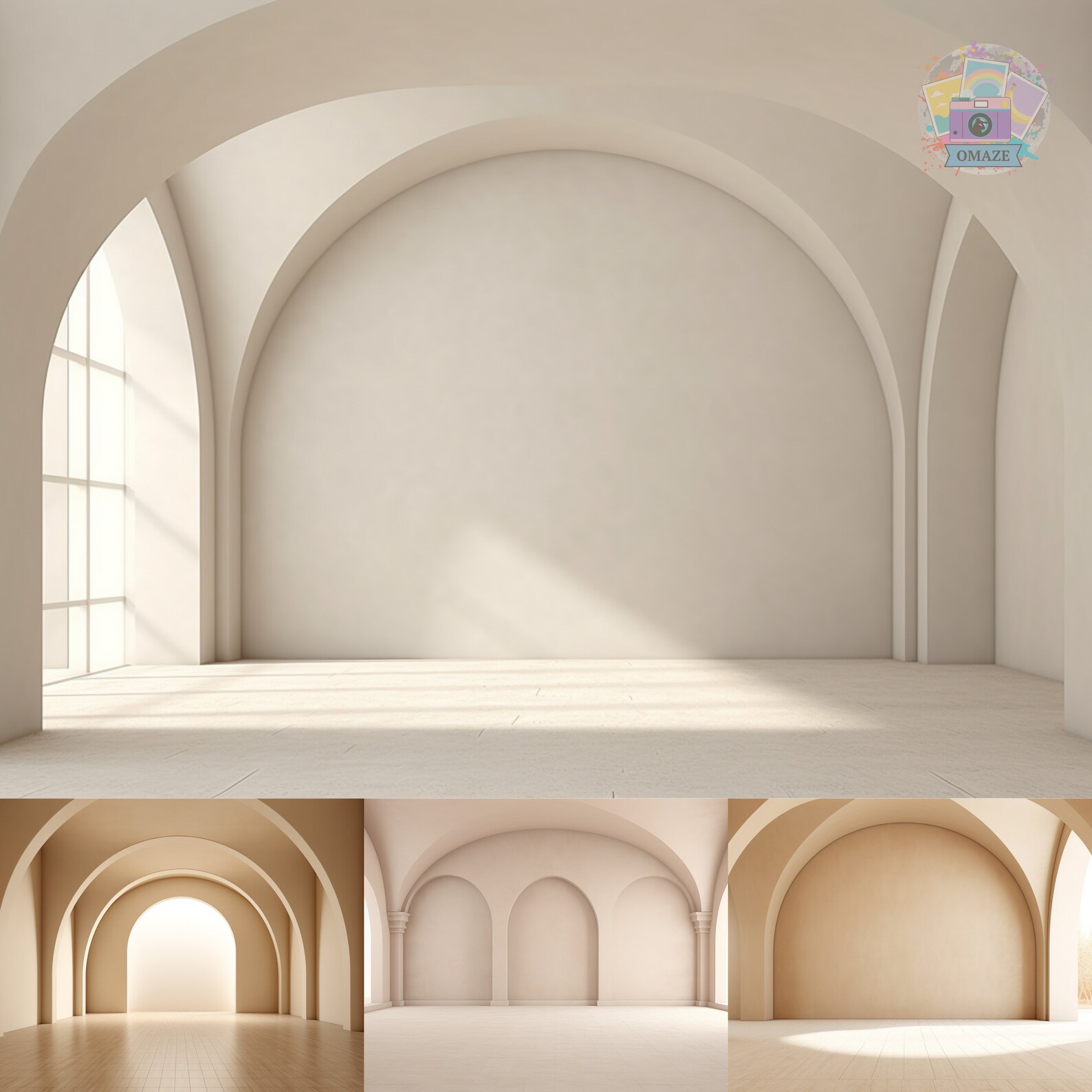 50 Minimal Arches Bundle Digital Backdrops, Arch Background, Maternity ...