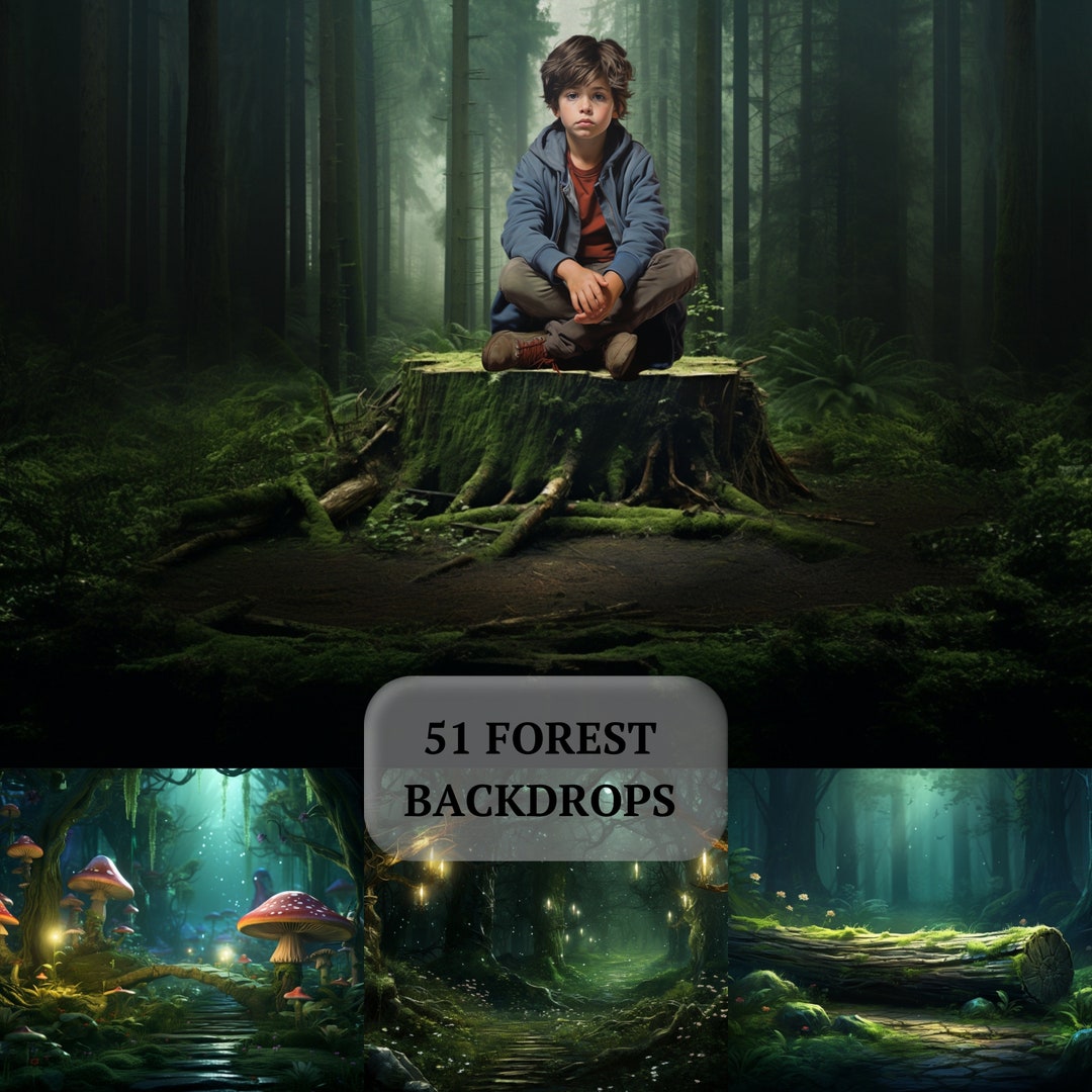51 Deep Forest Digital Backdrops for Creative Composite Images ...