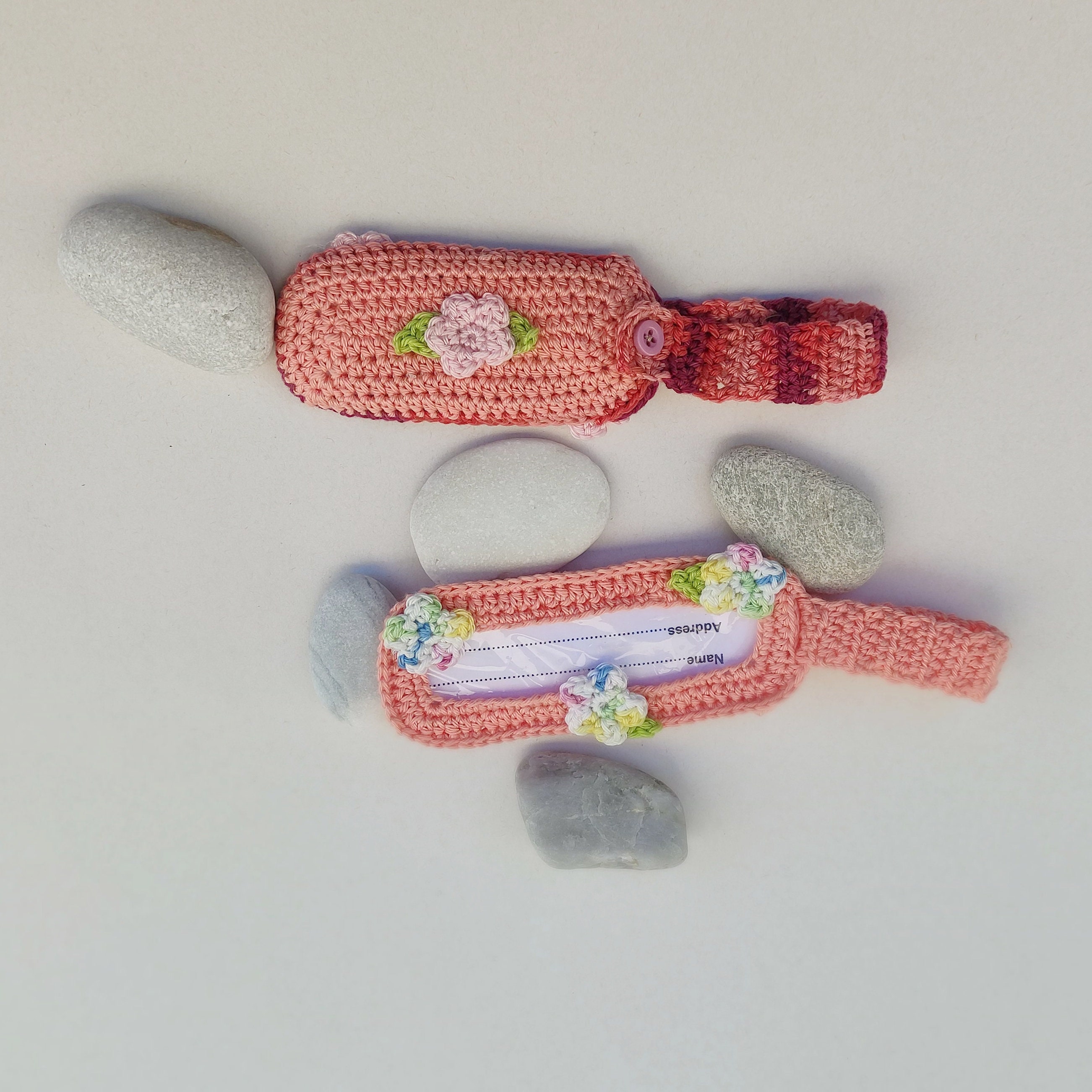 Crochet Luggage Tags, Travel Accessories, Name Tape, Baggage Tag, Kids ...