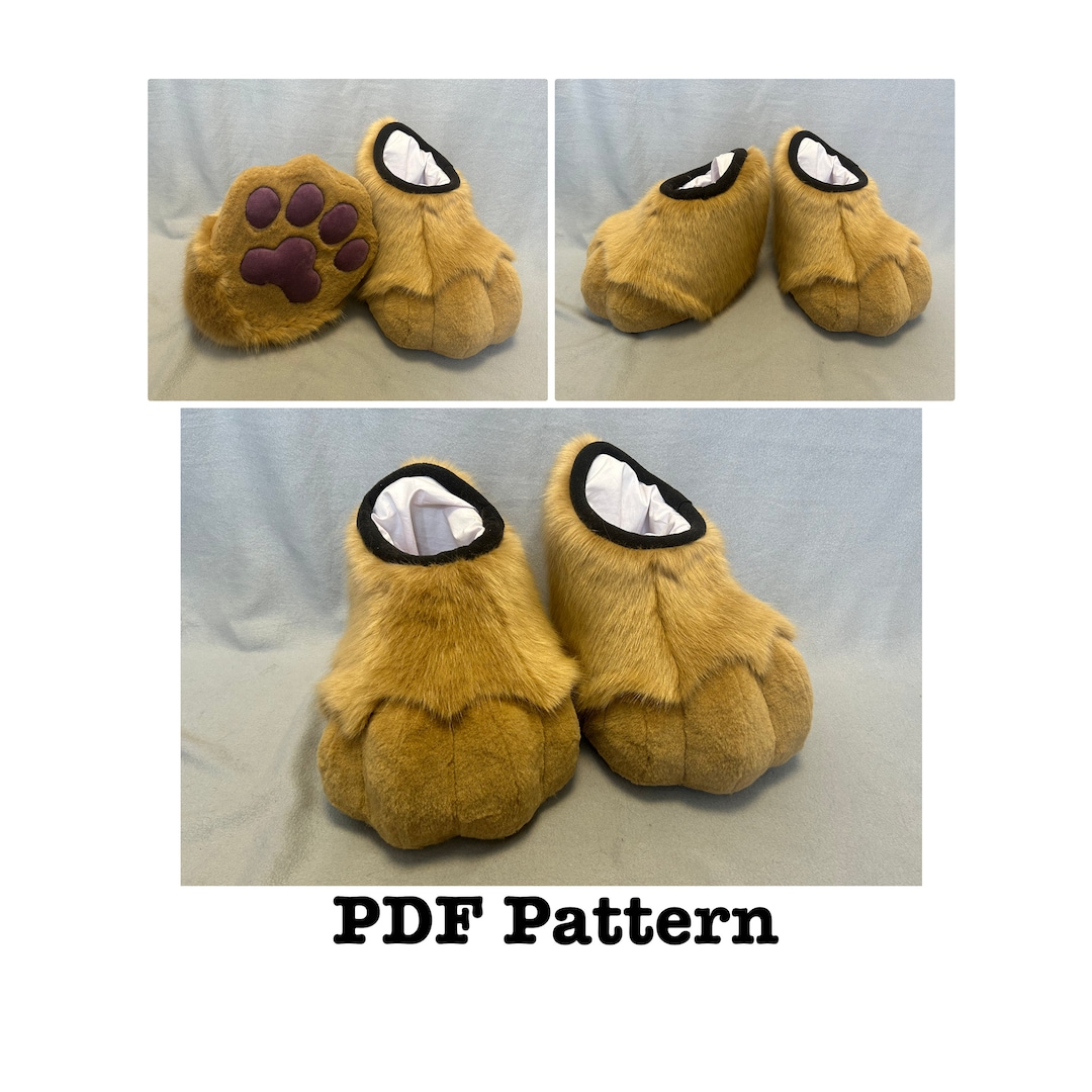 Fursuit Feet Paws Pattern - Etsy