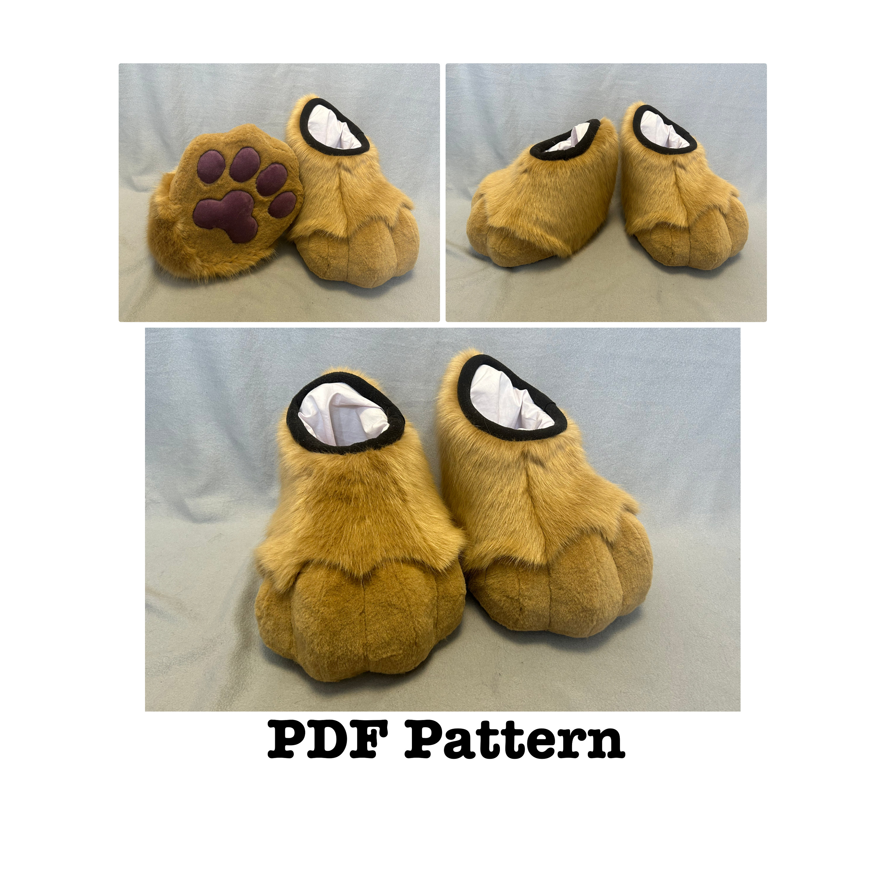 Fursuit Feet Paws Pattern - Etsy