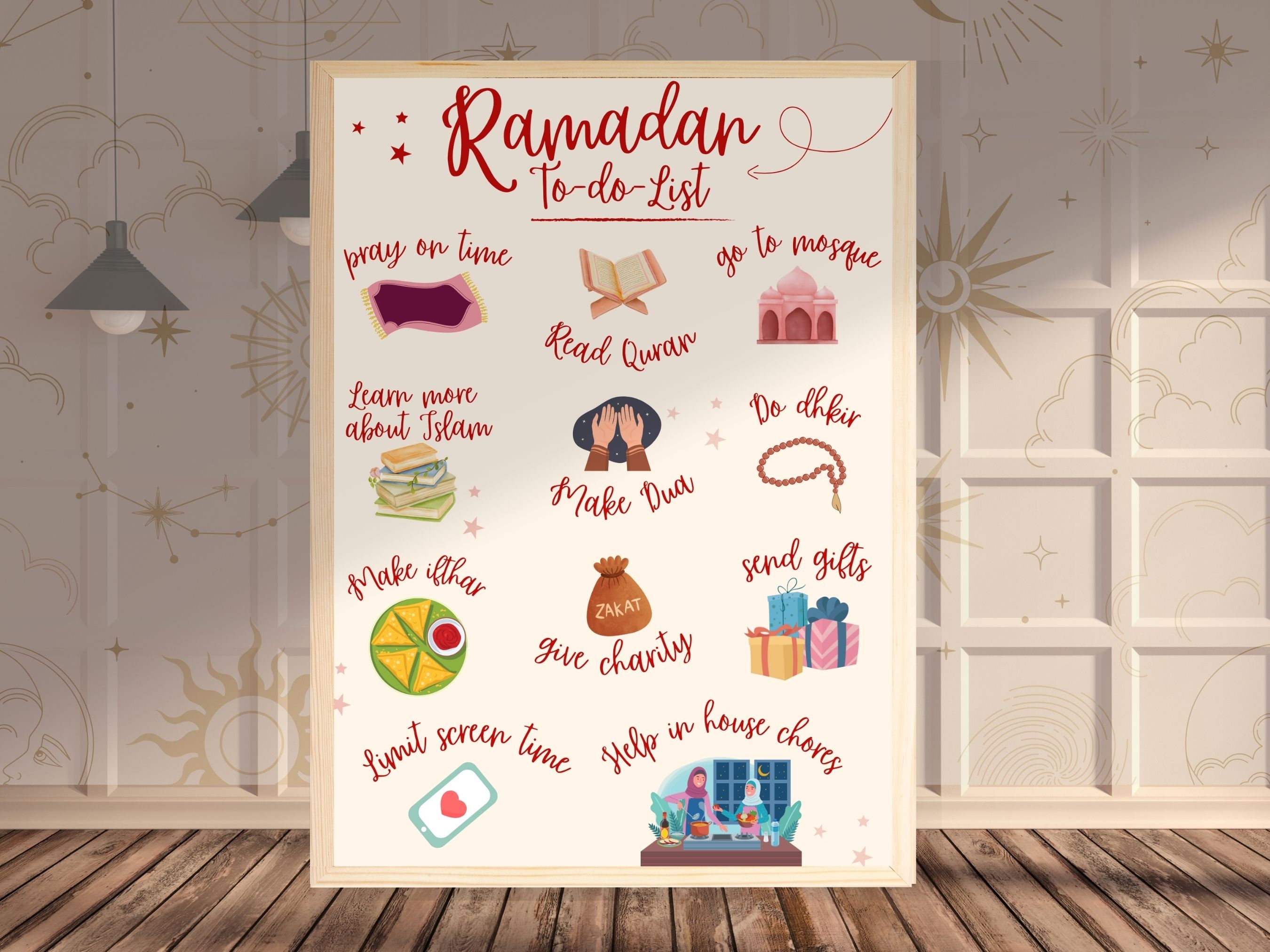 Ramadan Kids Wall Decor Printable Ramadan Reminders Eid Decor Ramadan ...