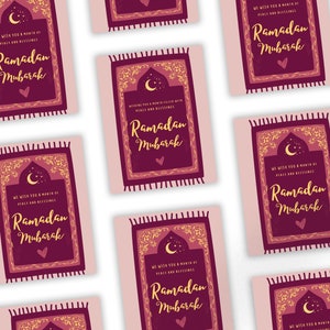 Editable Ramadan Mubarak Cards Ramadan Greeting Cards Islamic Greeting ...