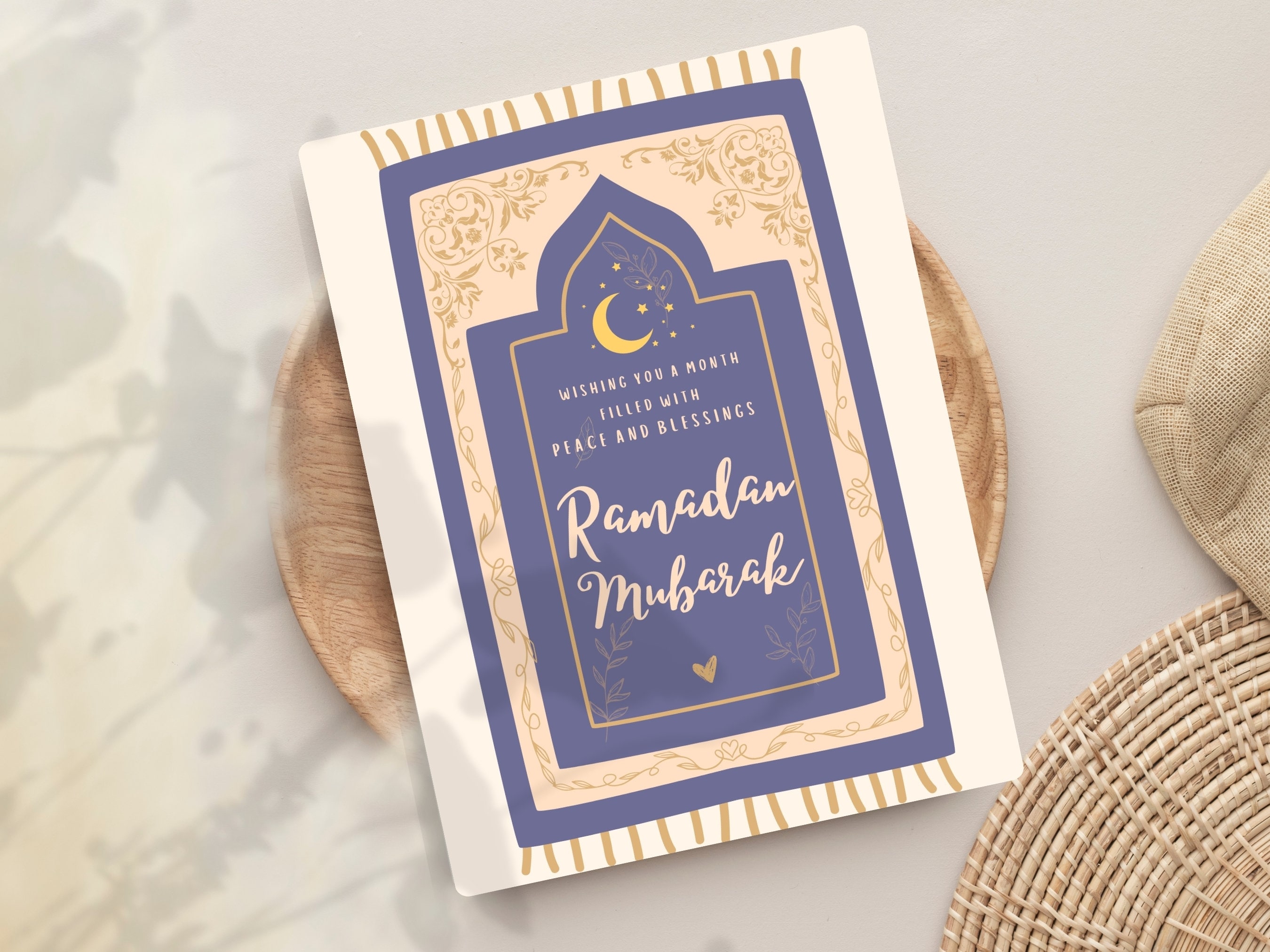 Ramadan Mubarak Cards Ramadan Greeting Cards Islamic Greeting Card Cute ...