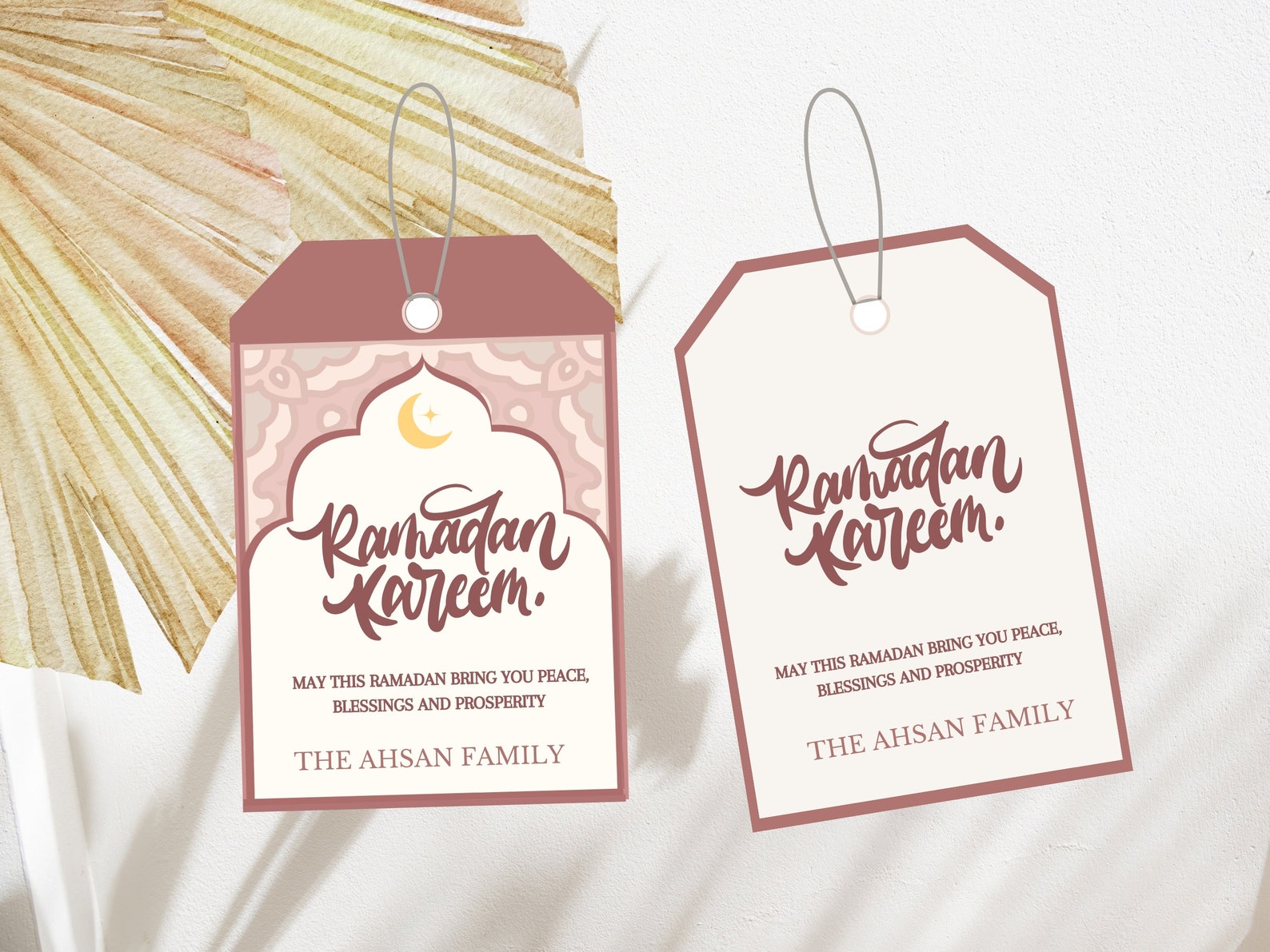 Editable Ramadan Mubarak Gift Tags Printable Personalized Ramadan ...