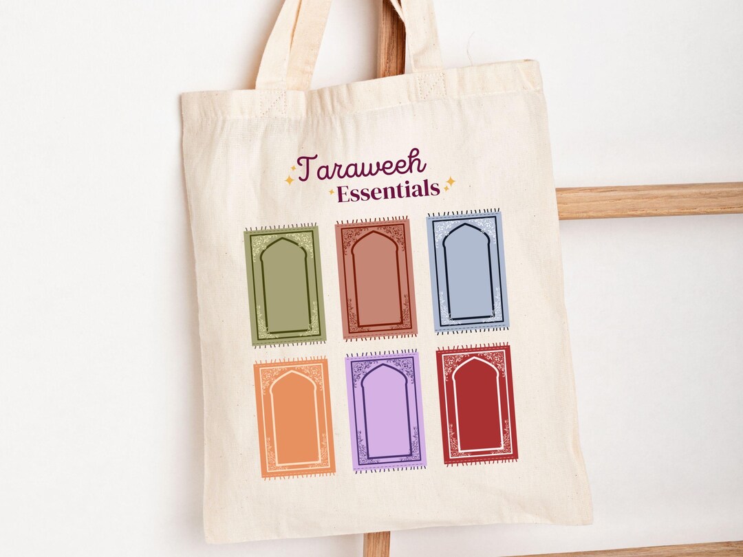 Ramadan Tote Bag Taraweeh Essentials Bag Islamic Gifts for Her Cute ...