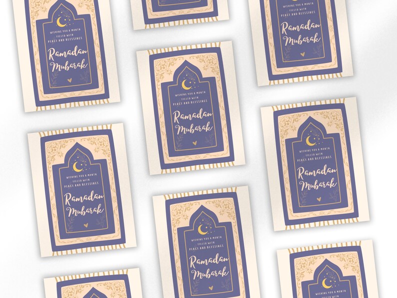 Ramadan Mubarak Cards Ramadan Greeting Cards Islamic Greeting Card Cute ...