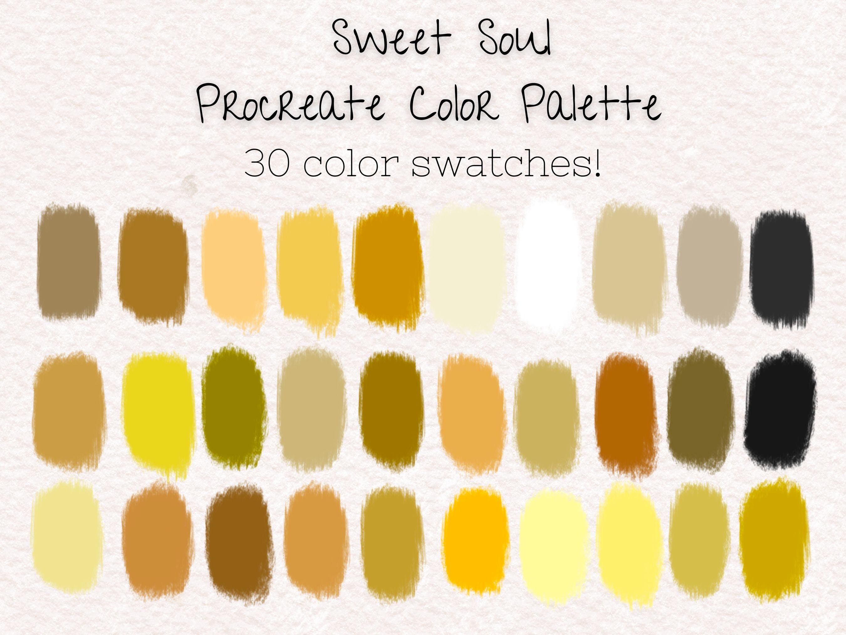 Procreate Color Palette, Digital Download, Sweet Soul Color Palette - Etsy