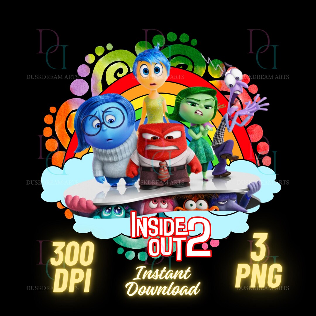 Inside Out 2 Png, Inside Out Shirt, High Quality Cricut Sticker Instant ...