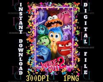 Inside Out 2 Png, Inside Out Shirt, High Quality Cricut Sticker Instant ...