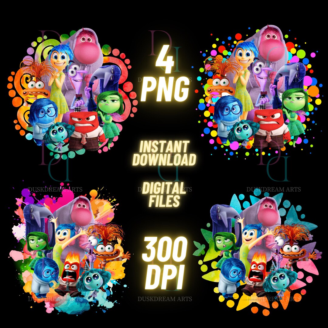 Inside Out 2 Png Bundle, Inside Out 2 Png, High Quality, Instant ...