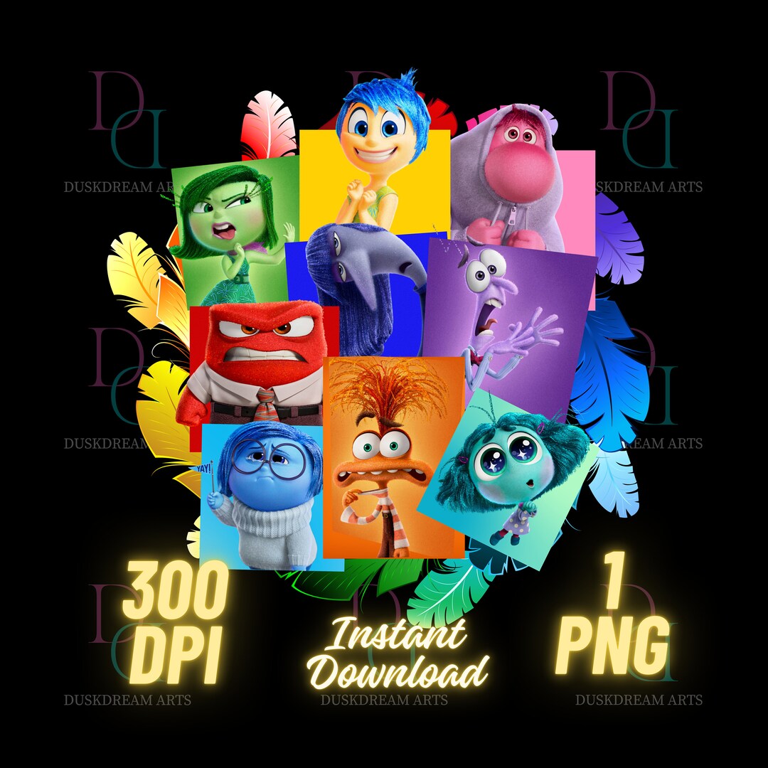 Inside Out 2 Png, Inside Out Shirt, High Quality Cricut Sticker Instant ...