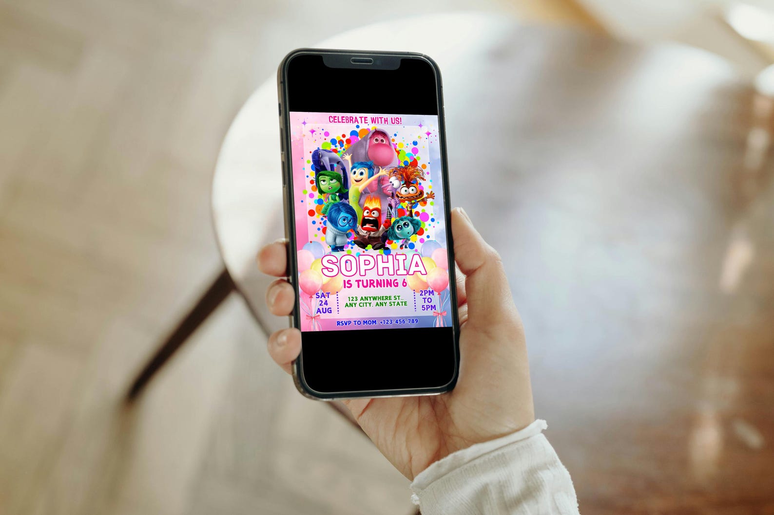 Editable Inside Out 2 Invitation, Inside Out 2 Invitation, Editable ...