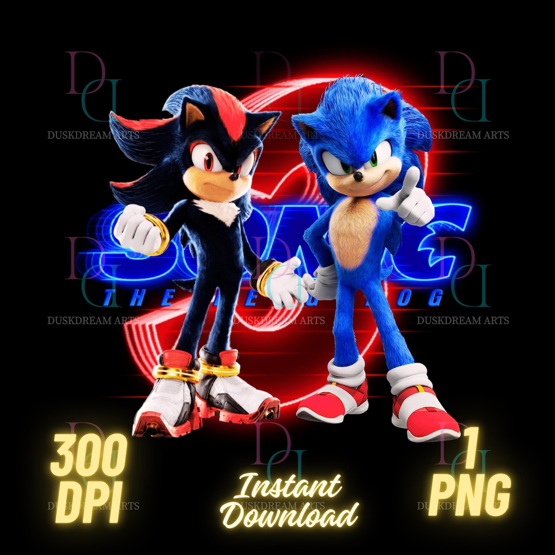 Sonic the Hedgehog 3 PNG, Sonic 3 PNG, Sonic 3 Movie Shirt,high Quality ...