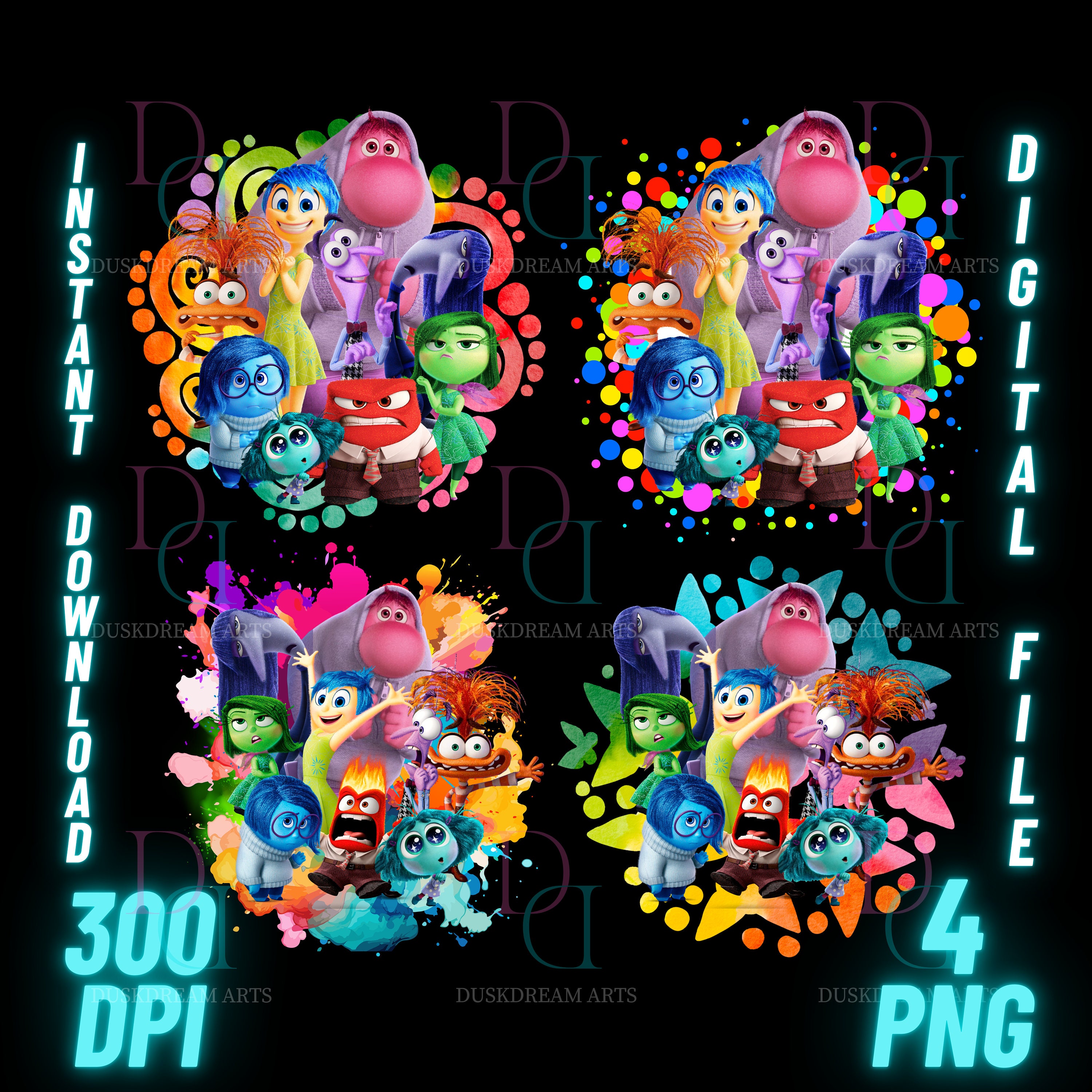 Paquete Inside Out 2 png, inside out 2 png, alta calidad, descarga ...
