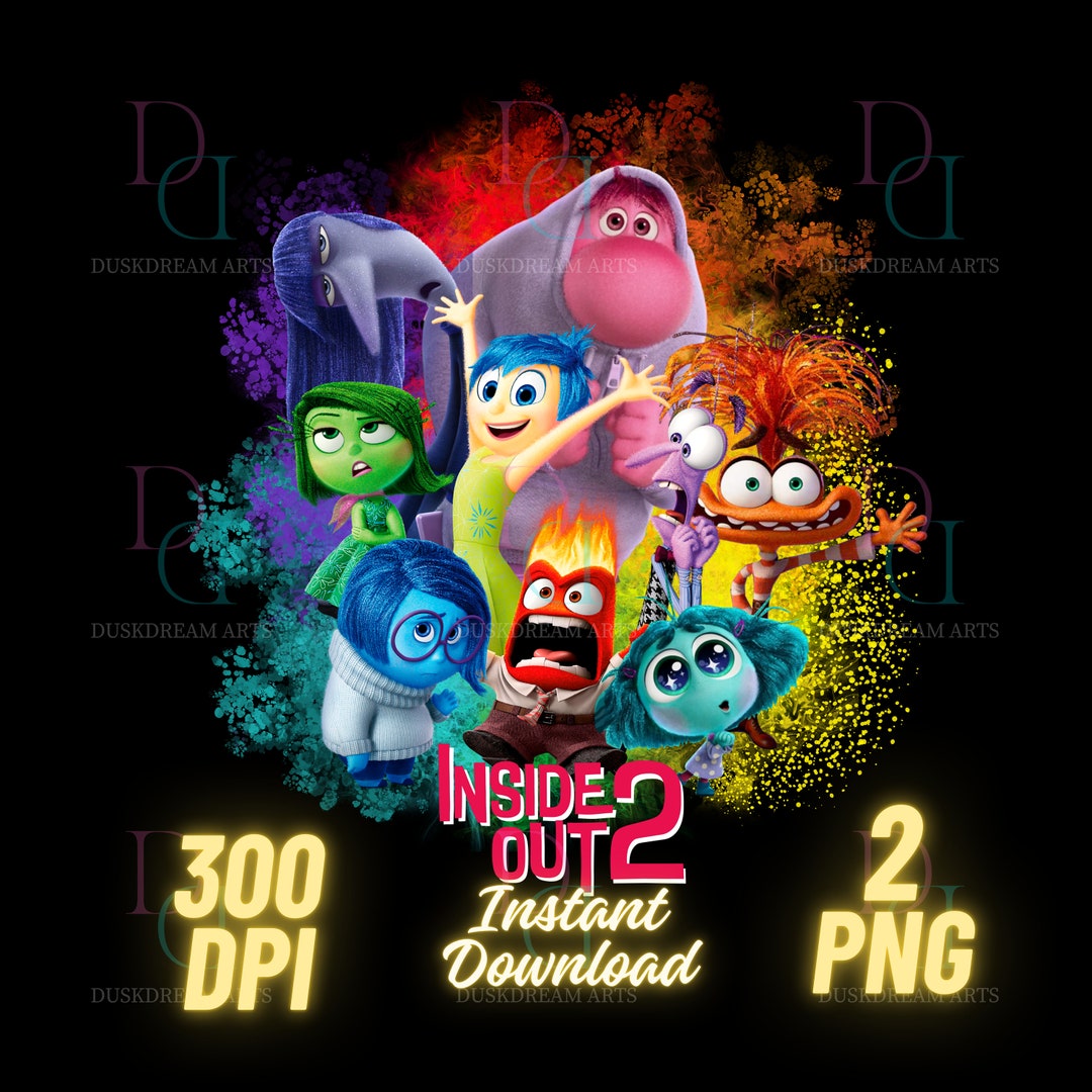 Inside Out 2 Png, Inside Out Shirt, High Quality Cricut Sticker Instant ...