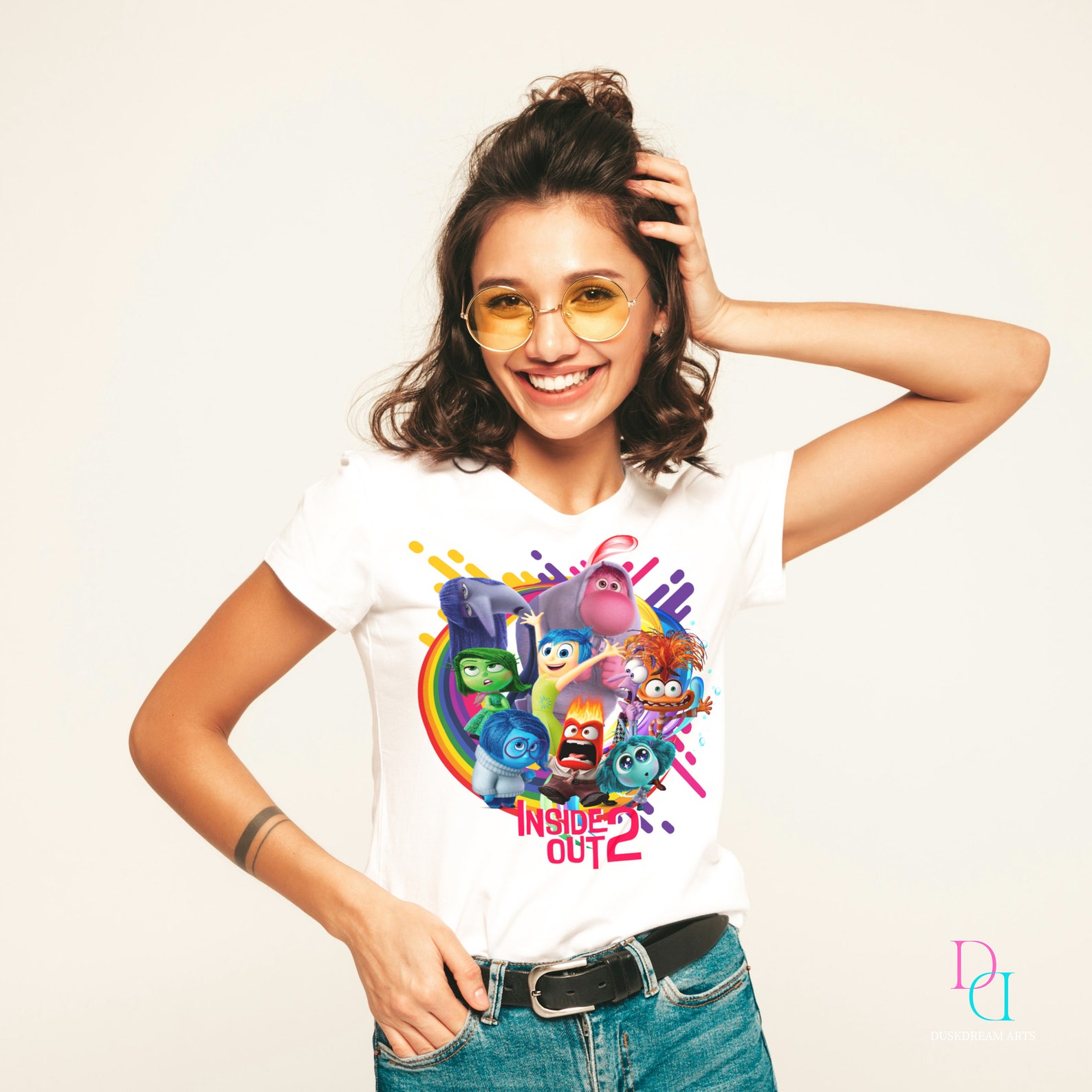 Inside Out 2 png, camisa de adentro hacia afuera, pegatina Cricut de ...