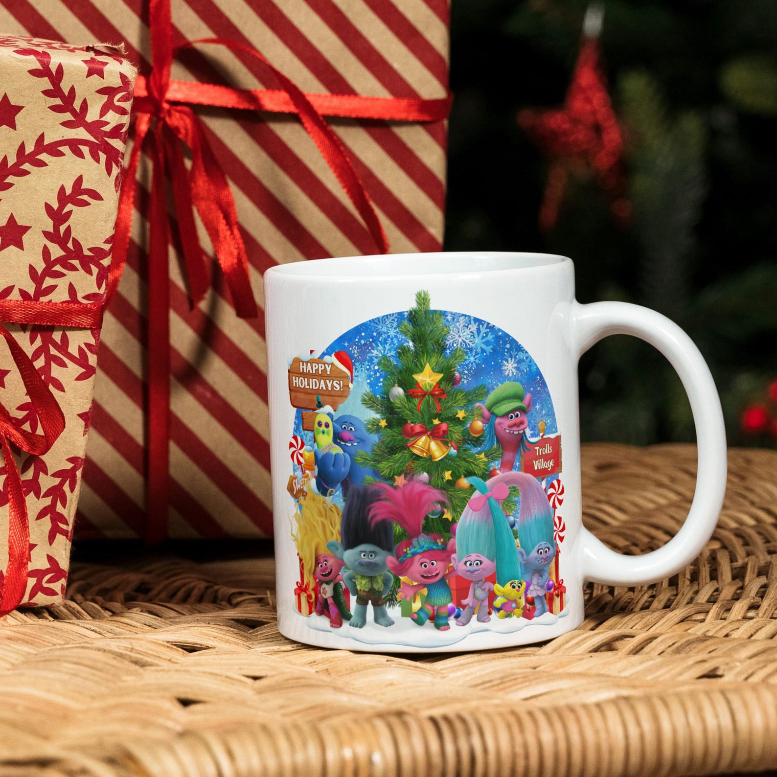 Trolls Movie PNG, Trolls Christmas Holiday Seasons Greetings Queen ...