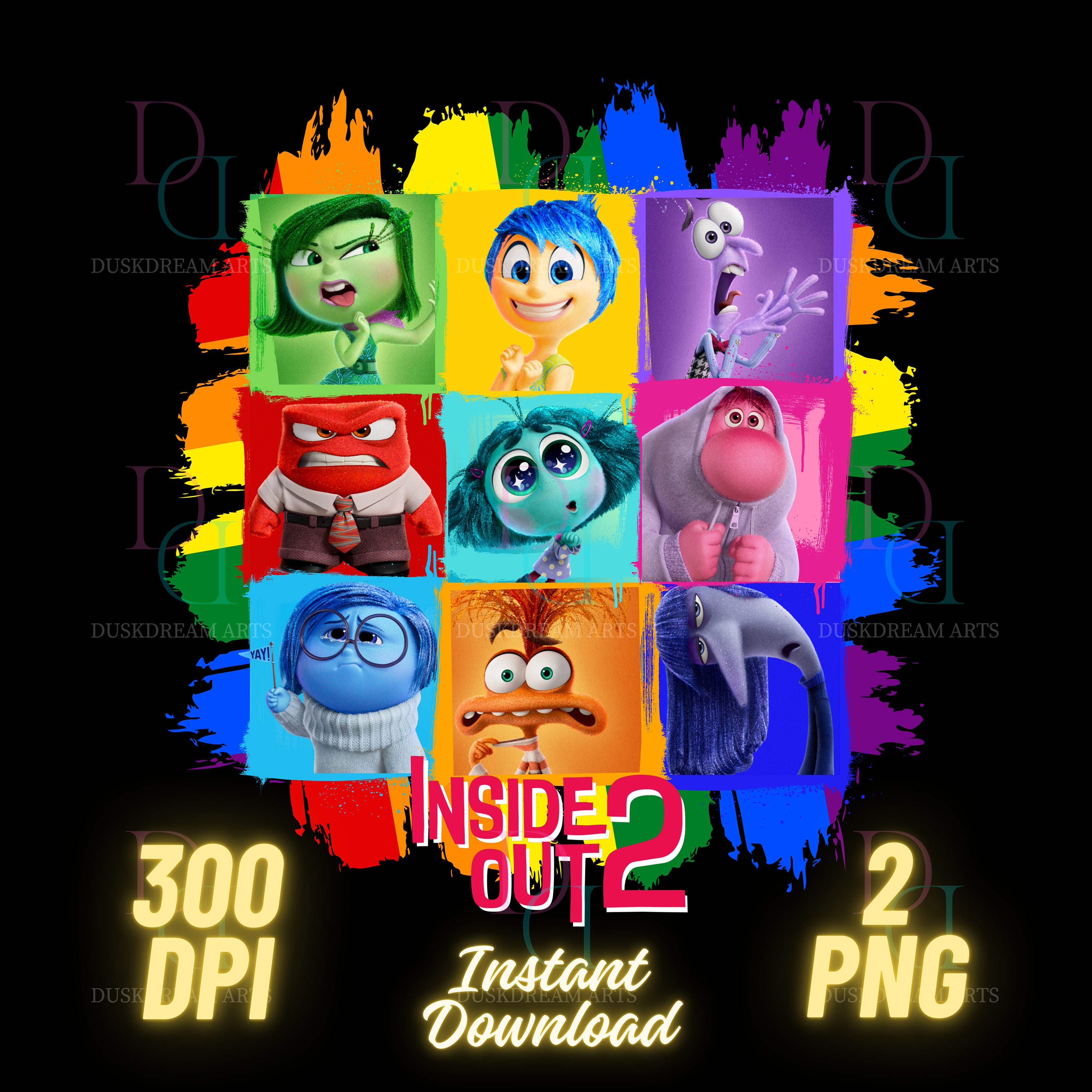 Inside Out 2 Png, Inside Out Shirt, High Quality Cricut Sticker Instant ...
