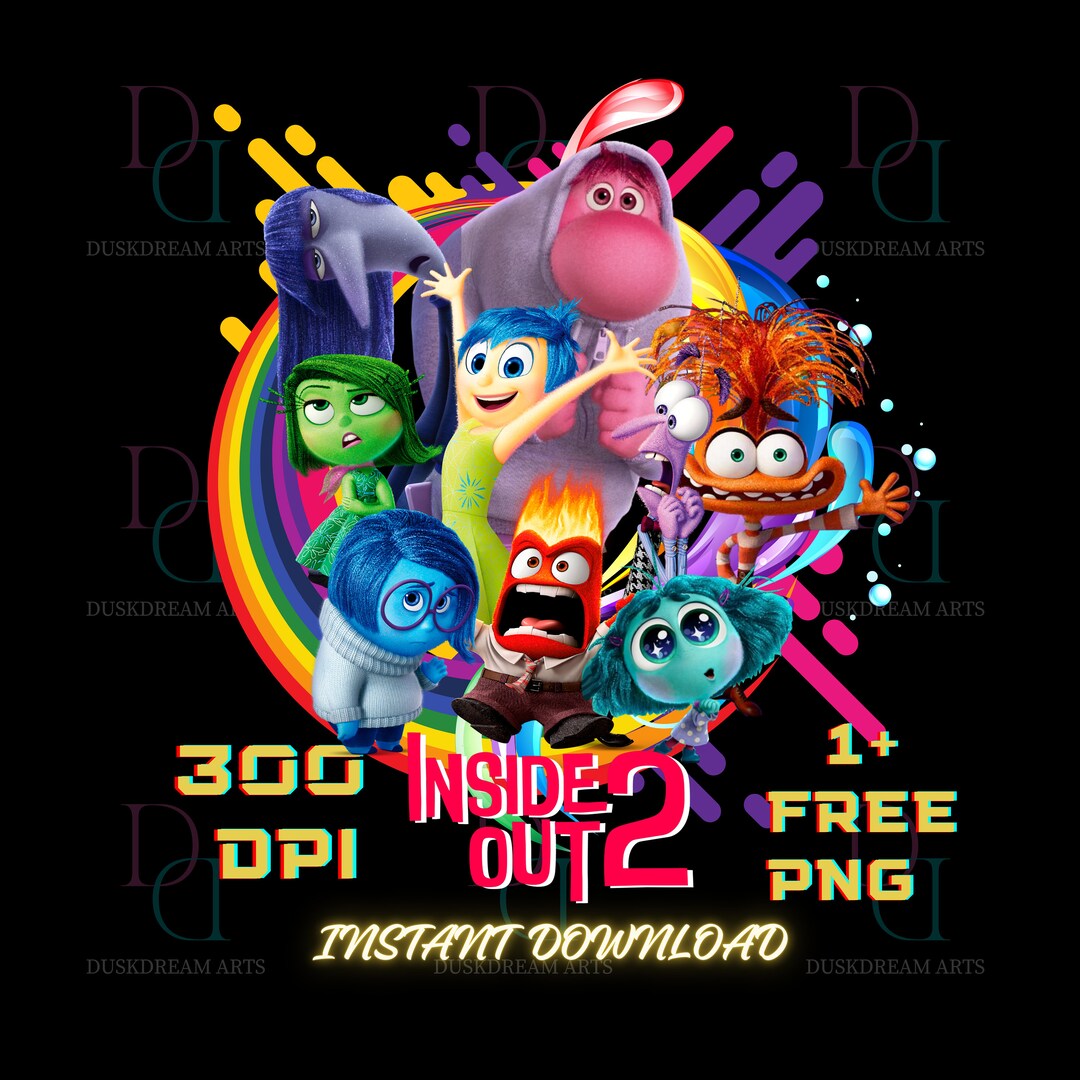 Inside Out 2 Png, Inside Out Shirt, High Quality Cricut Sticker Instant ...
