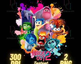 Inside Out 2 Png, Inside Out Shirt, High Quality Cricut Sticker Instant ...